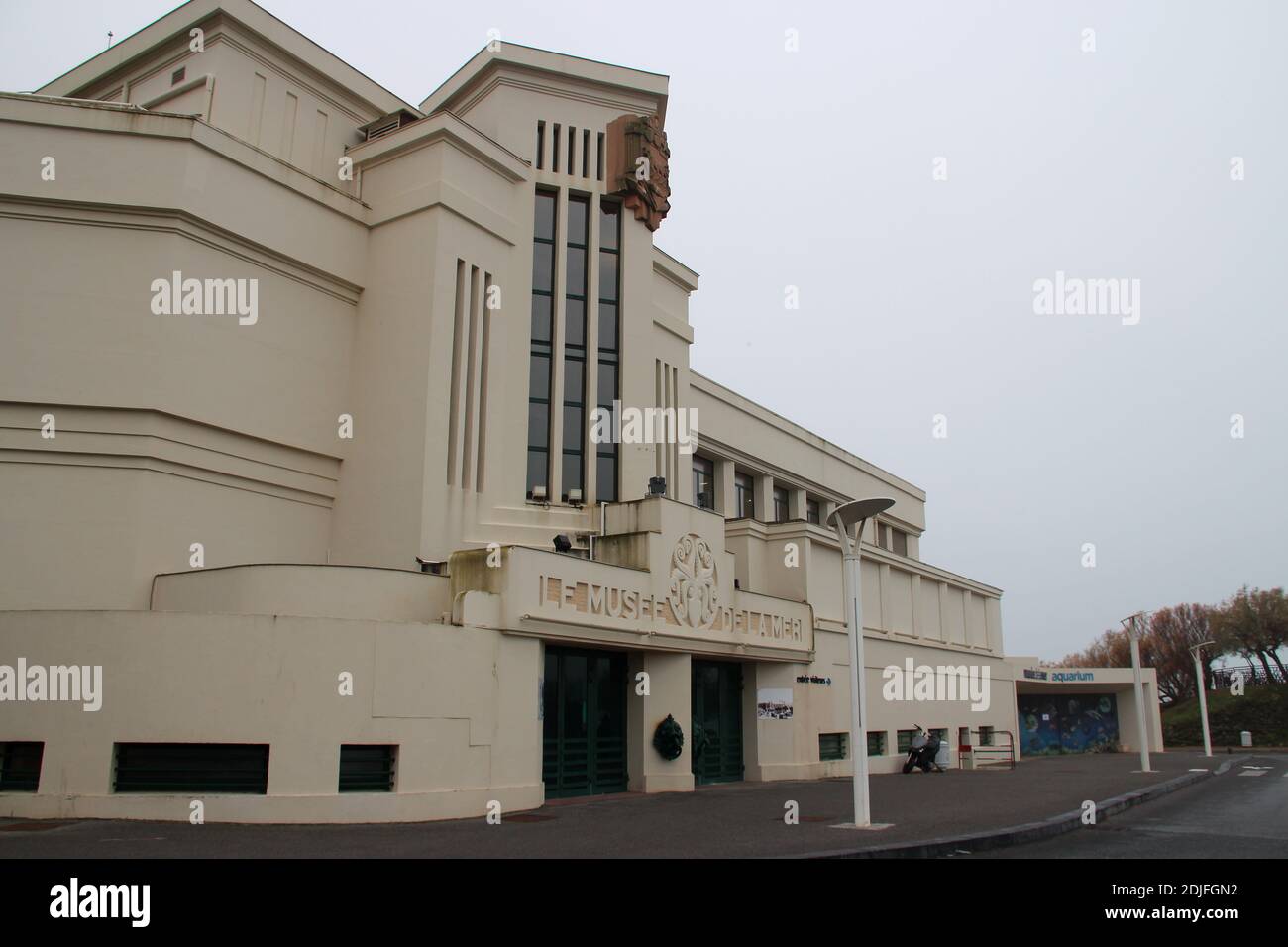 art déco building (museum) in biarritz in france Stock Photo - Alamy