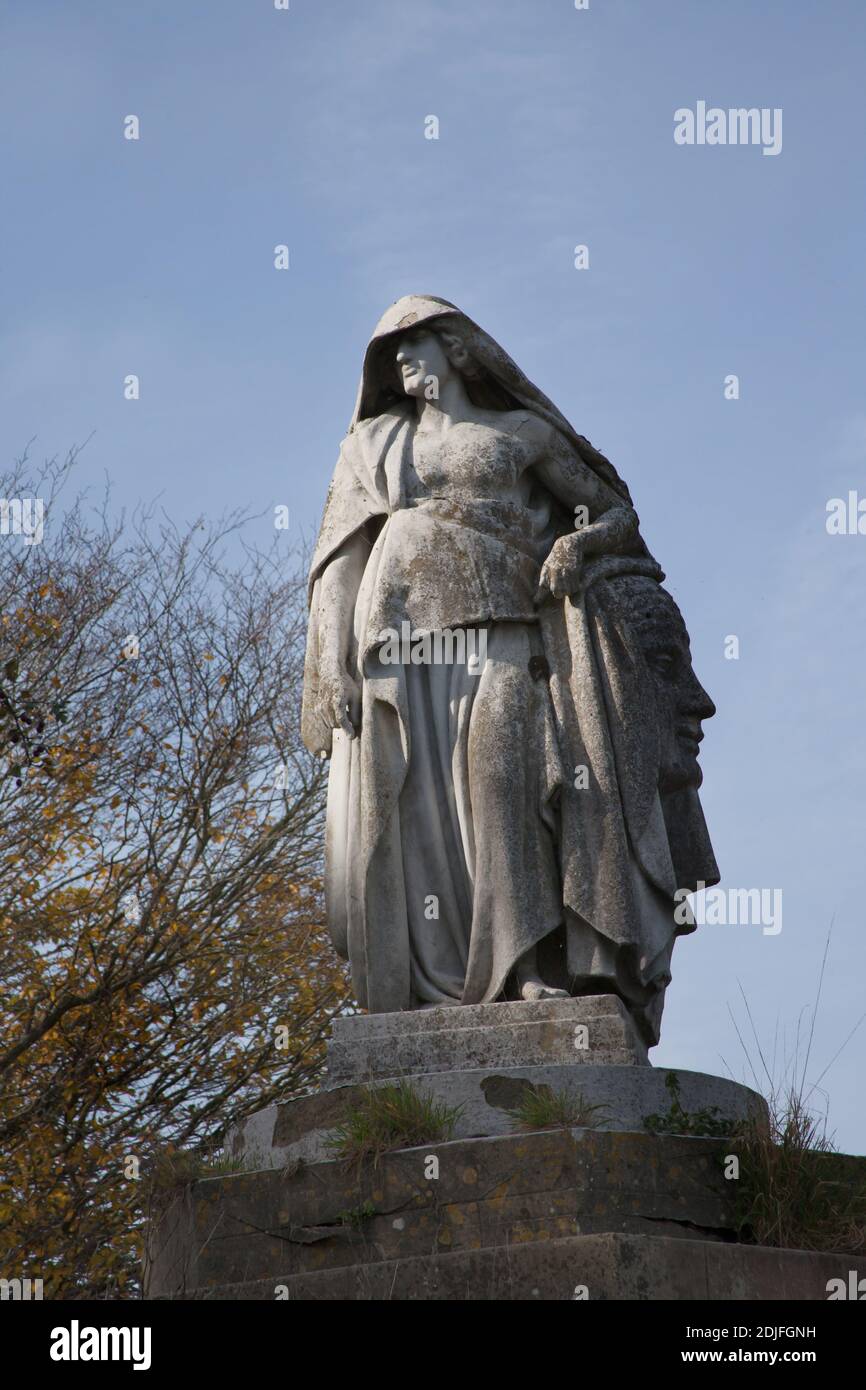 The Statue in the grounds of Faringdon House in Faringdon, Oxfordshire ...