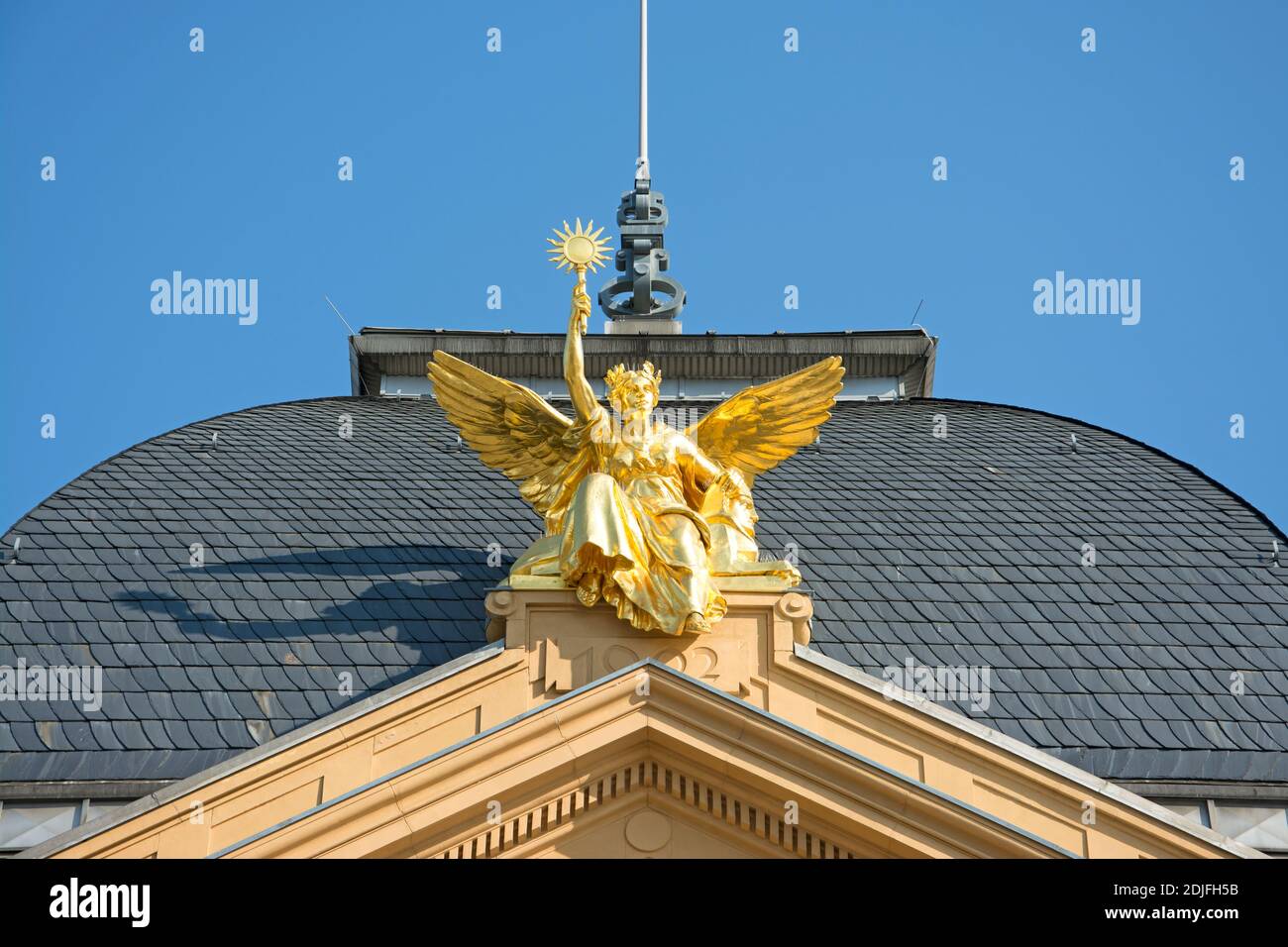 Theater, stages of the city of Gera in Germany, partial view from the ...