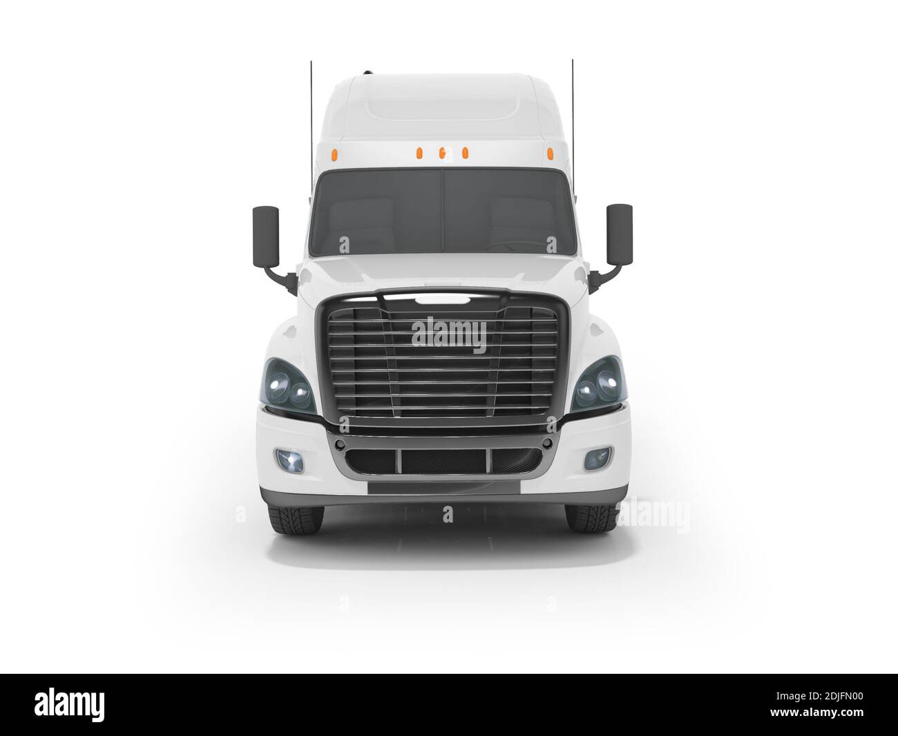 Semi truck front view shipping Cut Out Stock Images & Pictures - Alamy