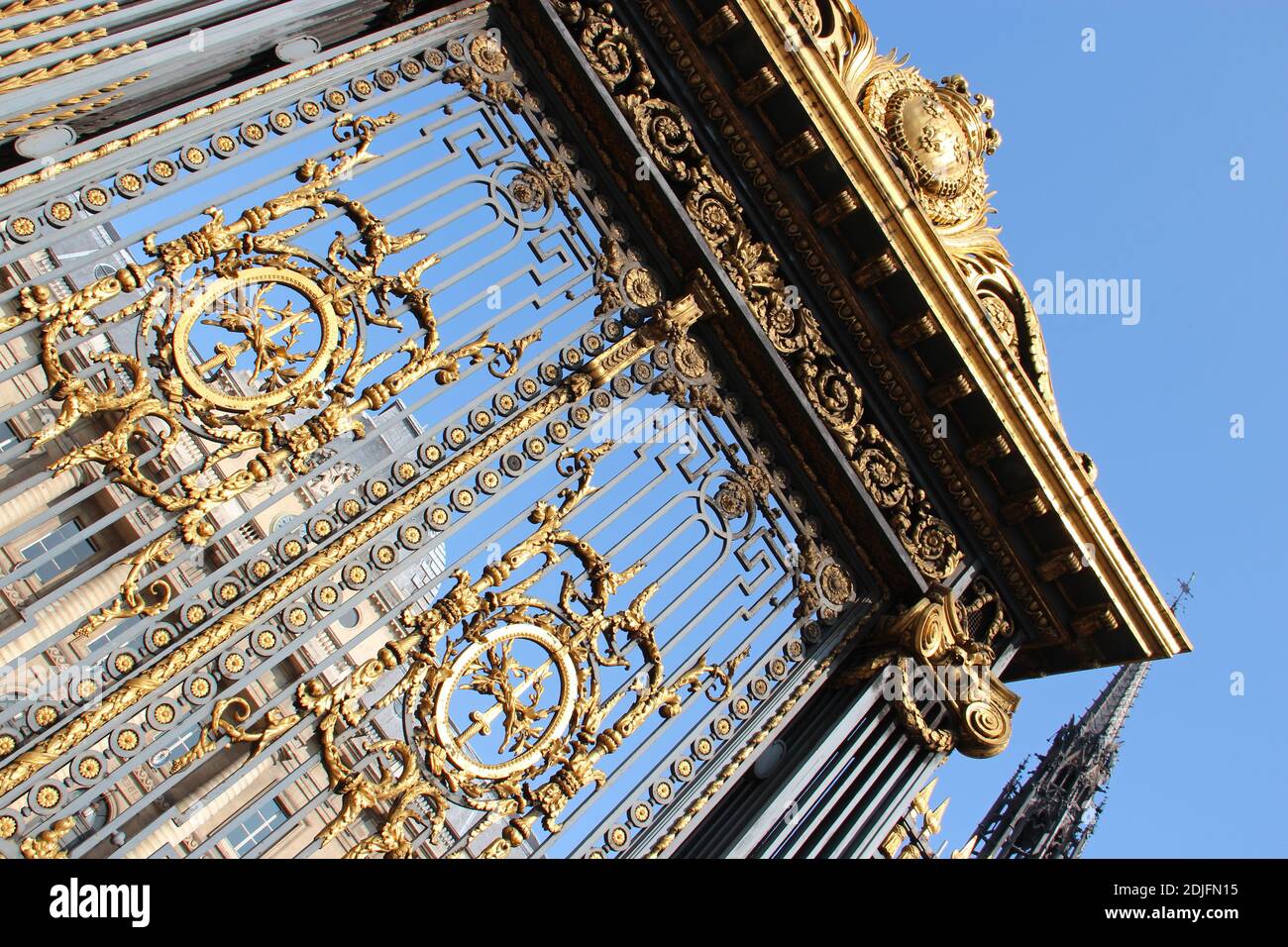 rail of the courthouse in paris in france Stock Photo - Alamy