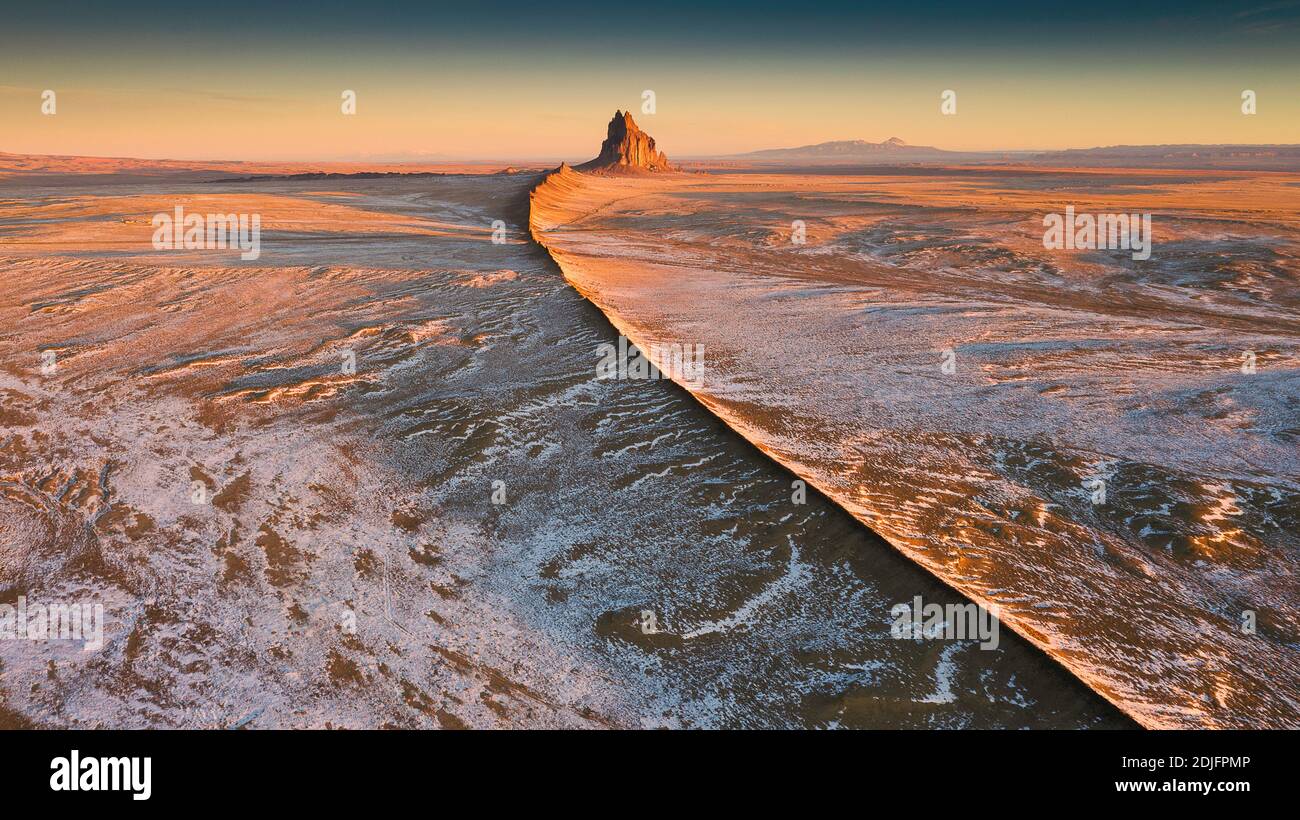 Aerial view shiprock new mexico hi-res stock photography and images - Alamy