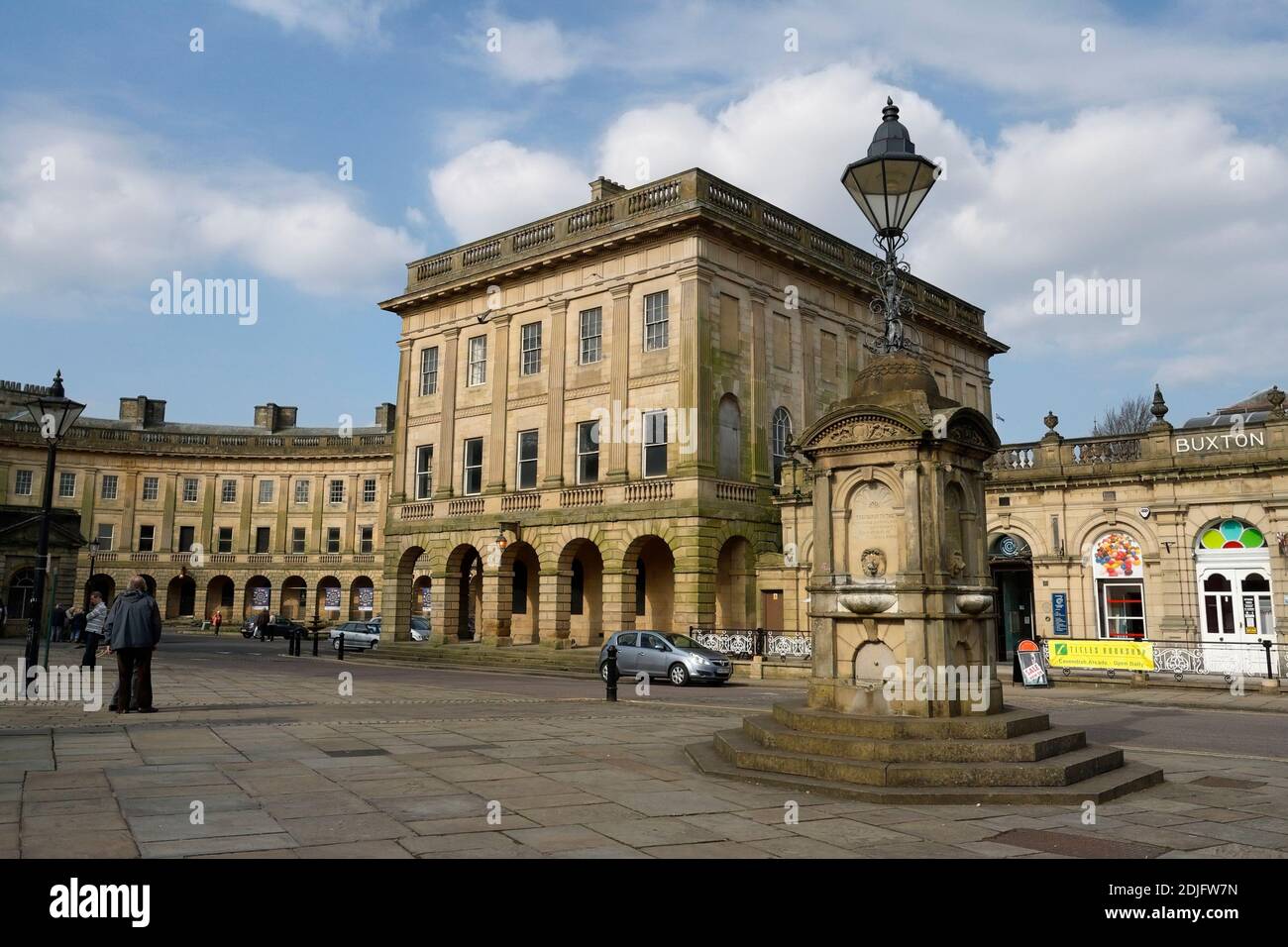 Buxton Crescent is a Grade I listed building in the spa town of Buxton ...