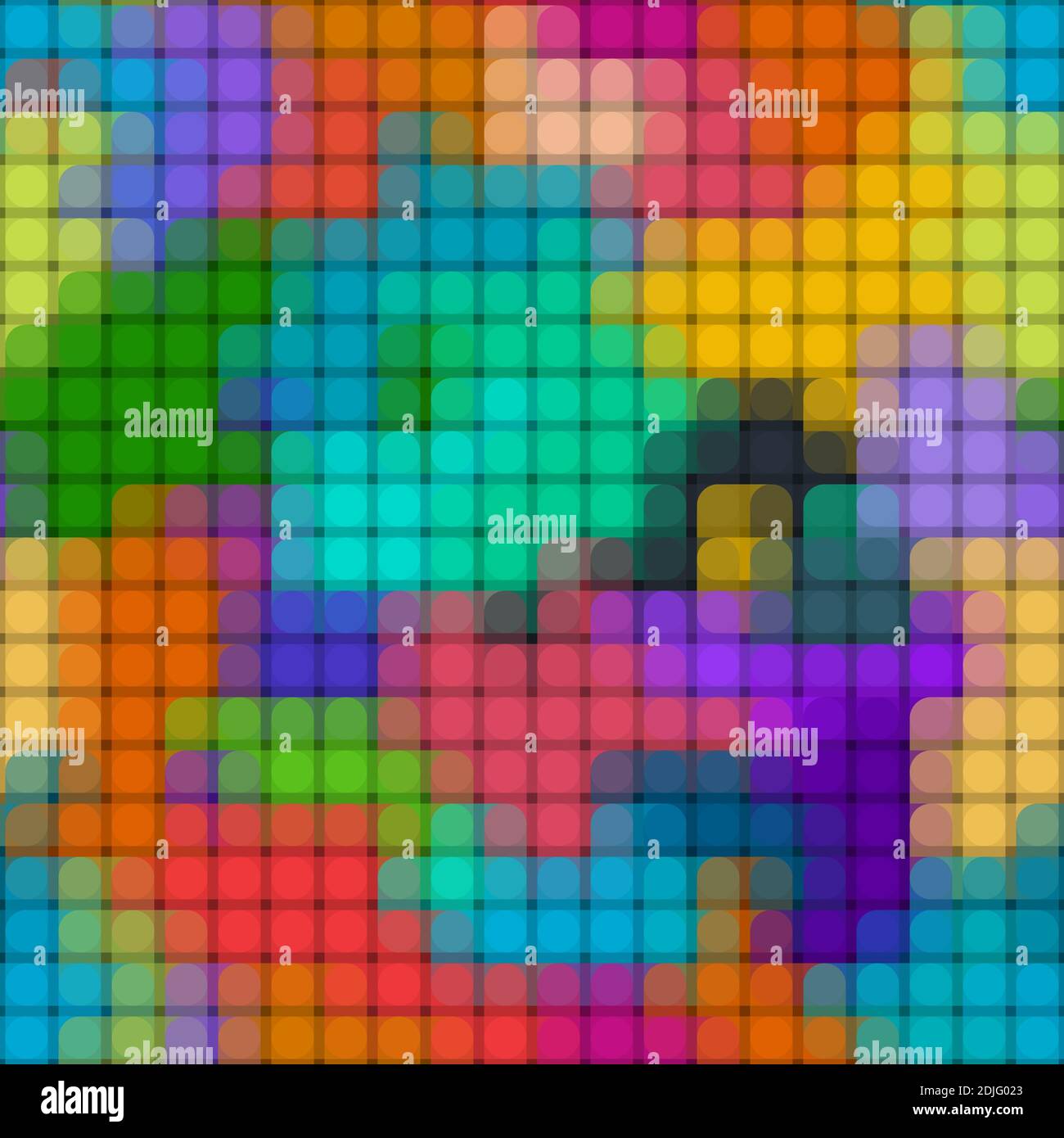 Abstract seamless colorful Background with circled transparent tiles ...