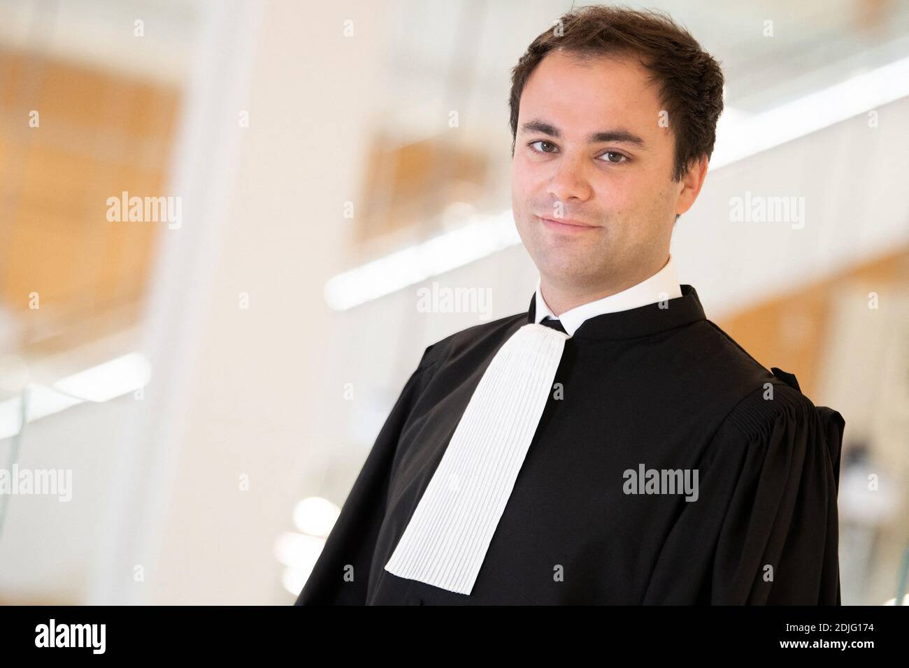 Lawyer Charles Consigny poses at the Palais of Justice, on December 03 ...