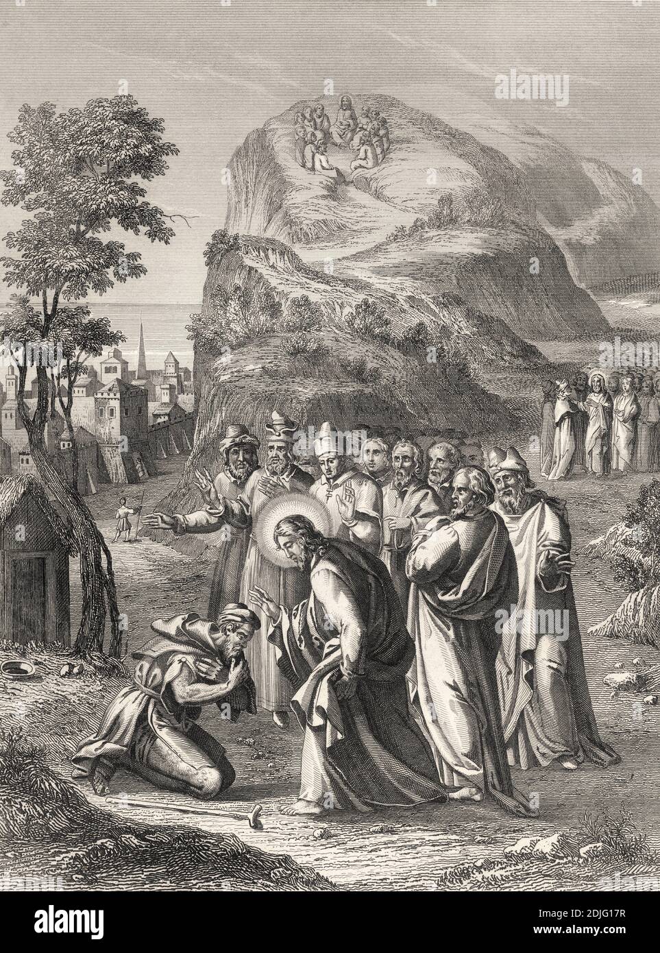 Christ healing the leper hi-res stock photography and images - Alamy