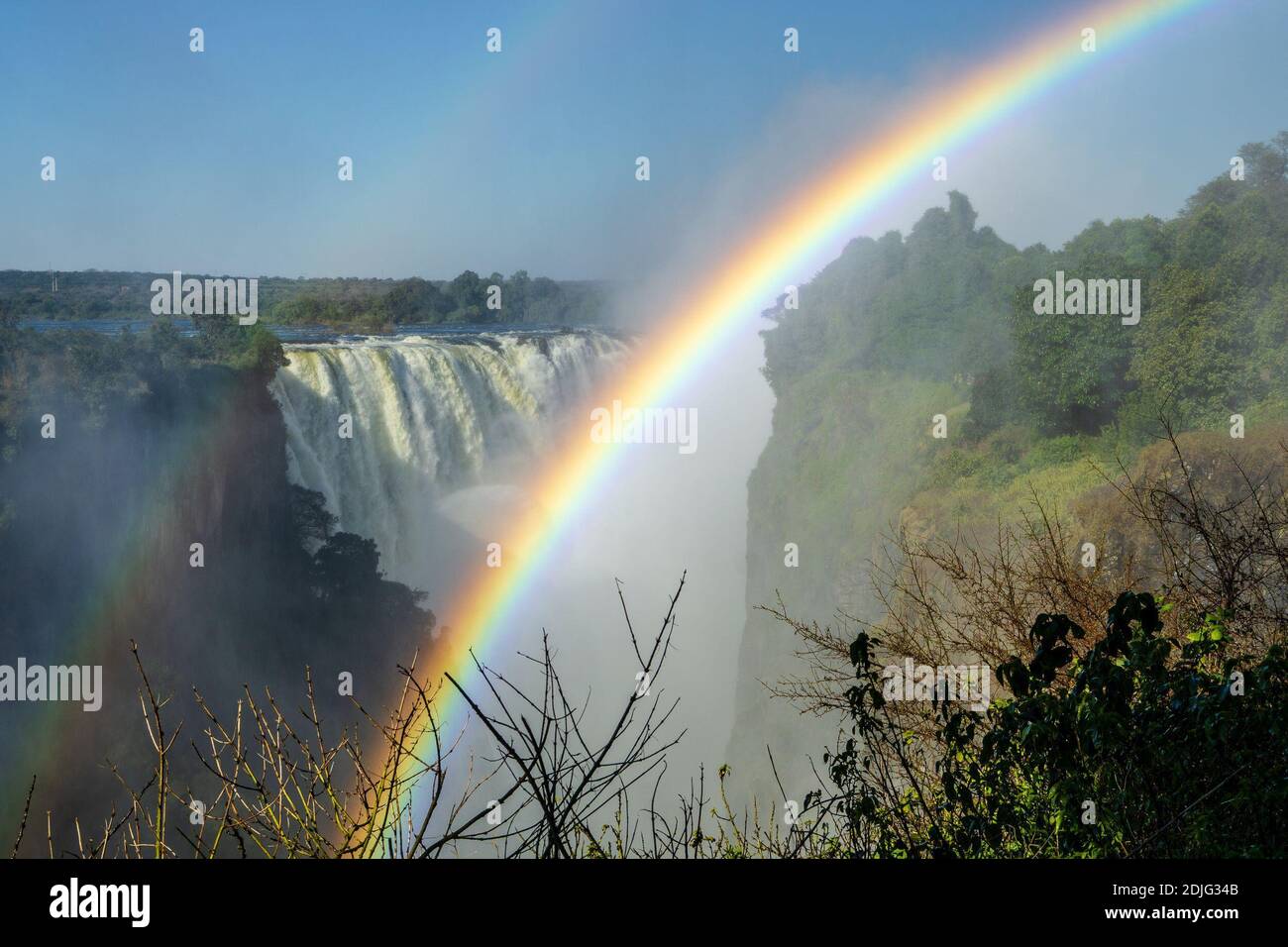 Victoria falls double rainbow hi-res stock photography and images - Alamy
