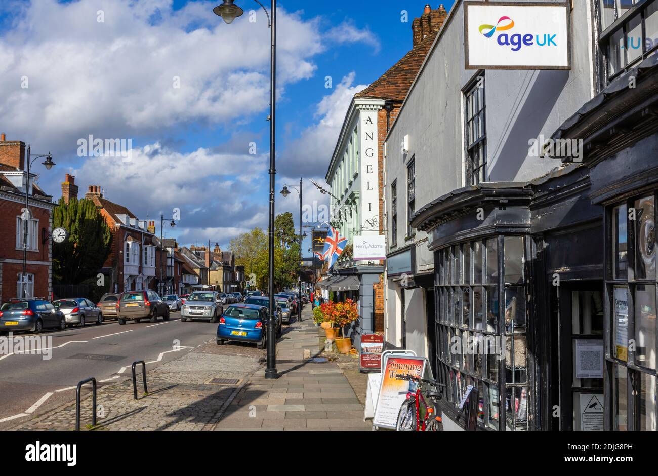 Street scene along North Street, th main road through the town centre ...