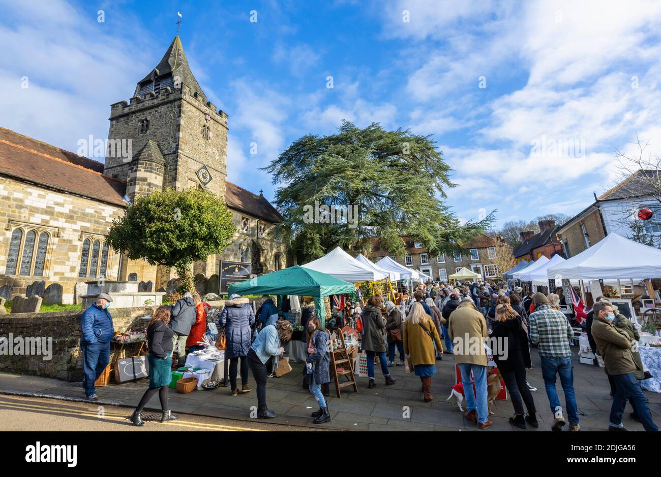 Stalls at the popular annual Country Brocante Winter Fair in December ...