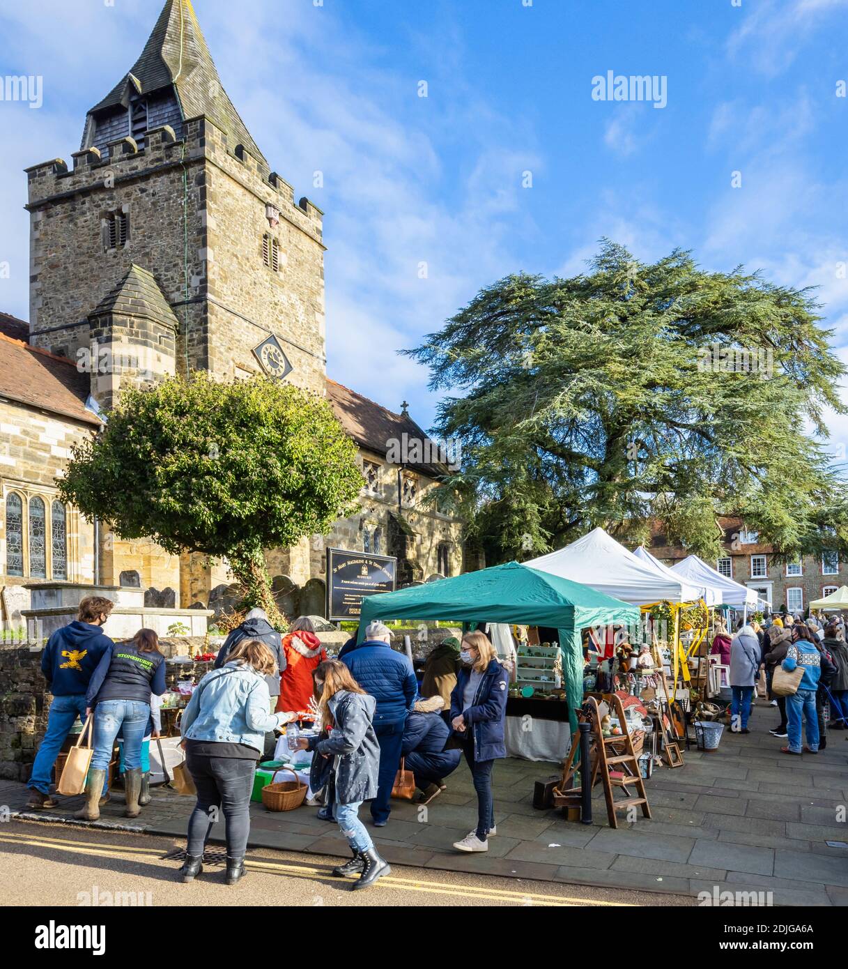 Stalls at the popular annual Country Brocante Winter Fair in December ...