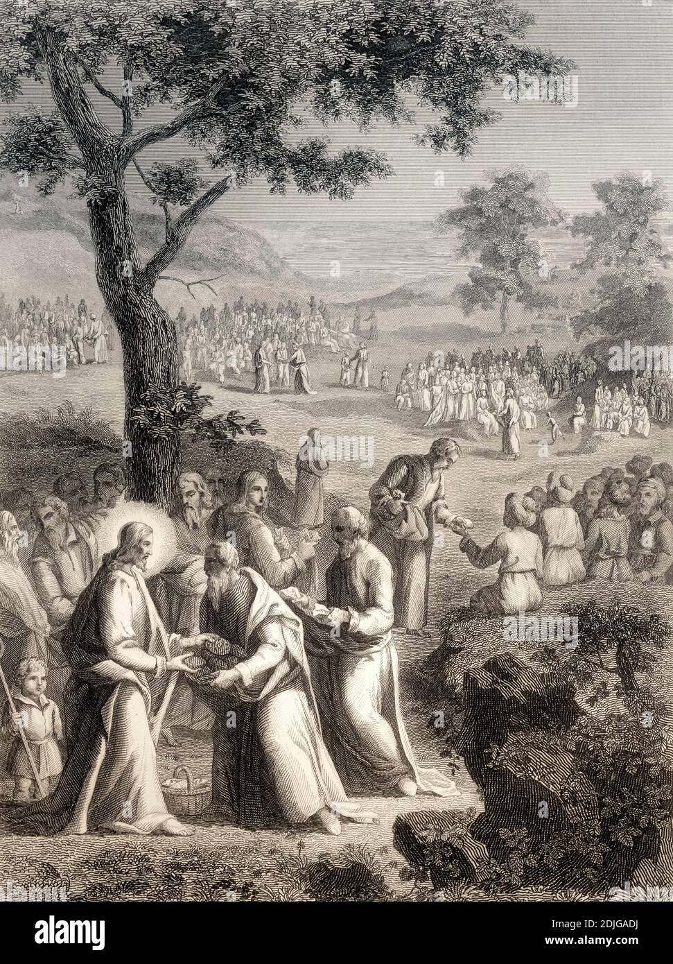 Jesus feeding 5000 hi-res stock photography and images - Alamy
