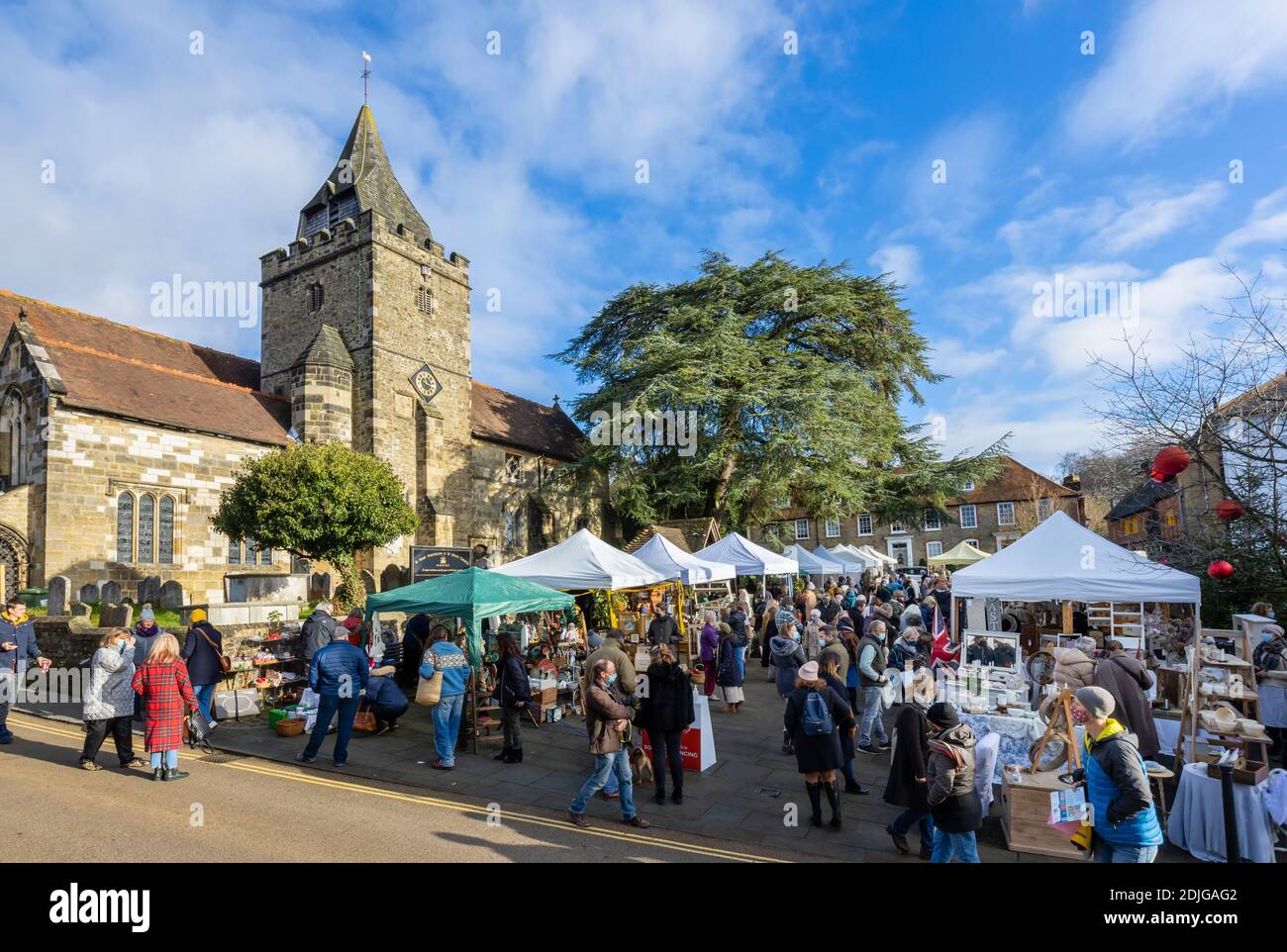 Stalls at the popular annual Country Brocante Winter Fair in December ...