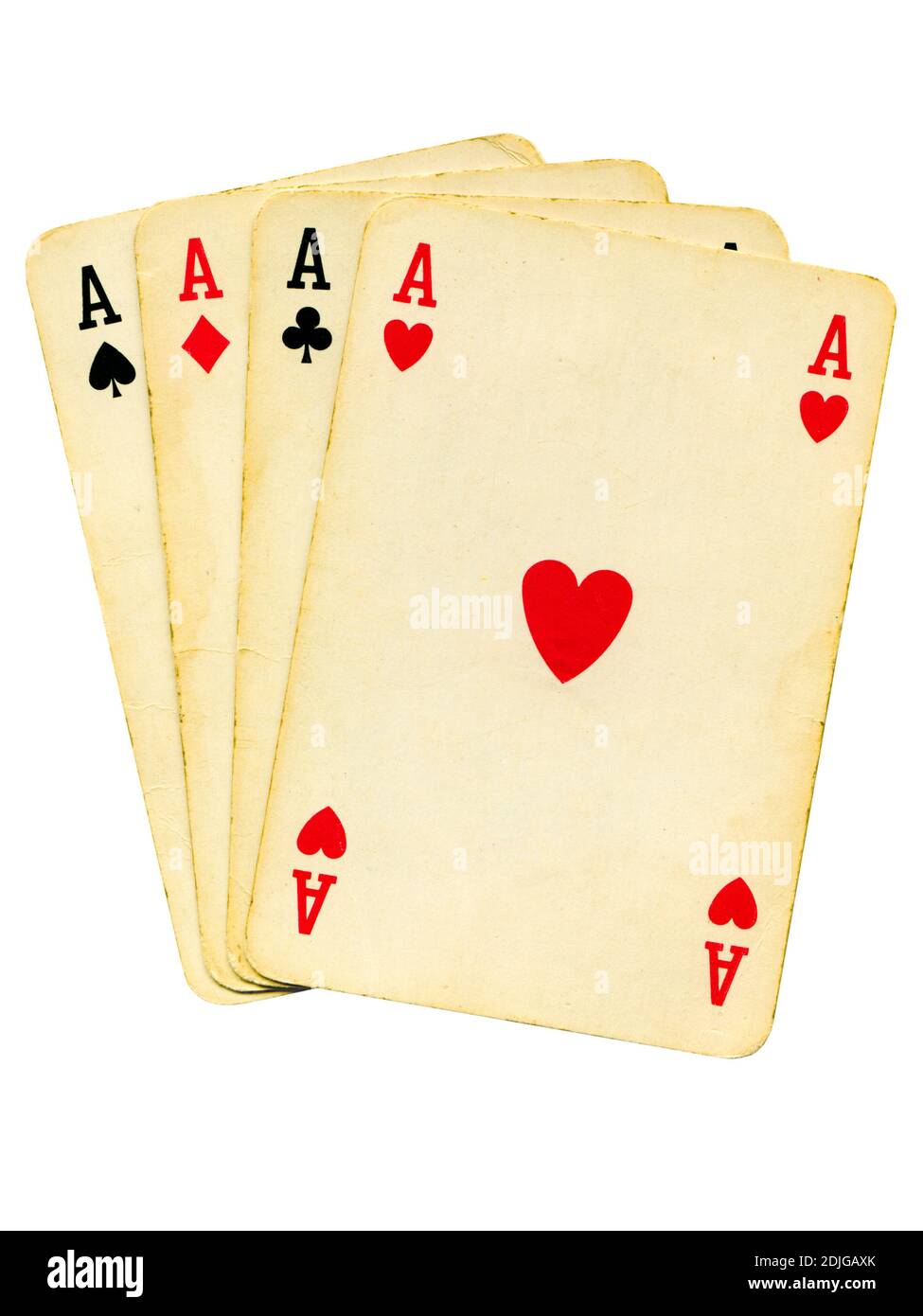 playing cards isolated on a white background Stock Photo - Alamy