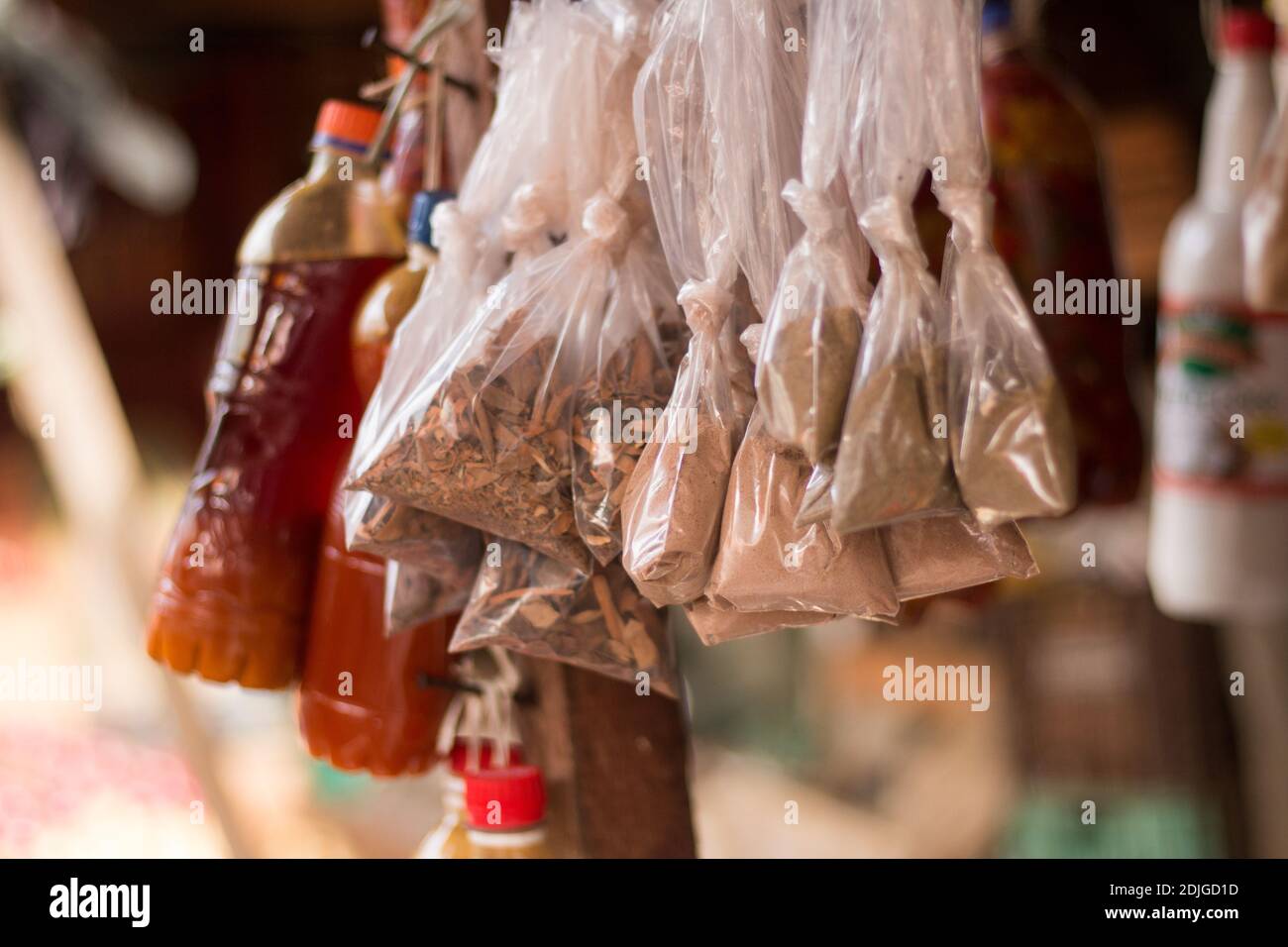 Spices sold at a popular fair Stock Photo - Alamy