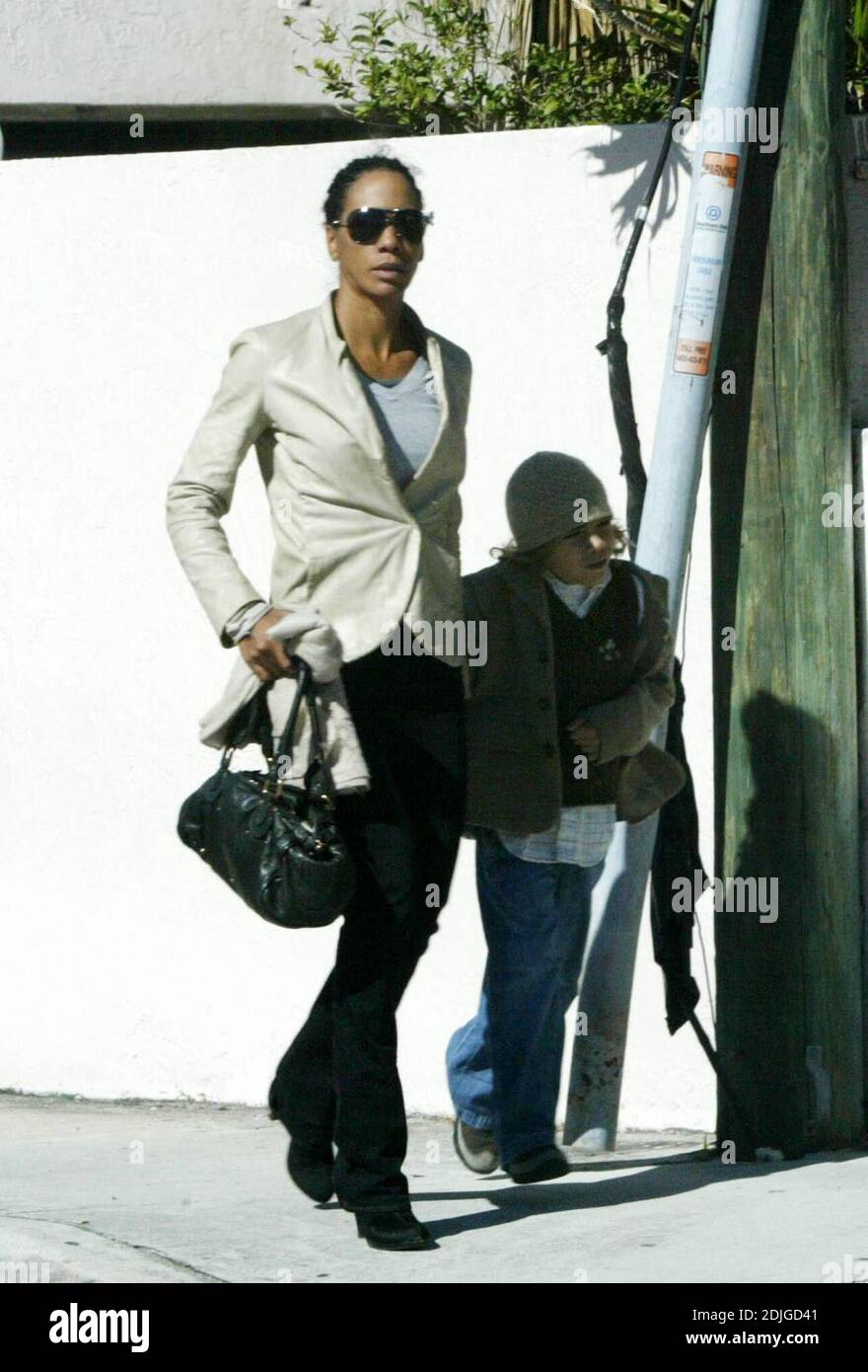 Exclusive!! Barbara Becker with sons Elias, Noah and friends spend an ...