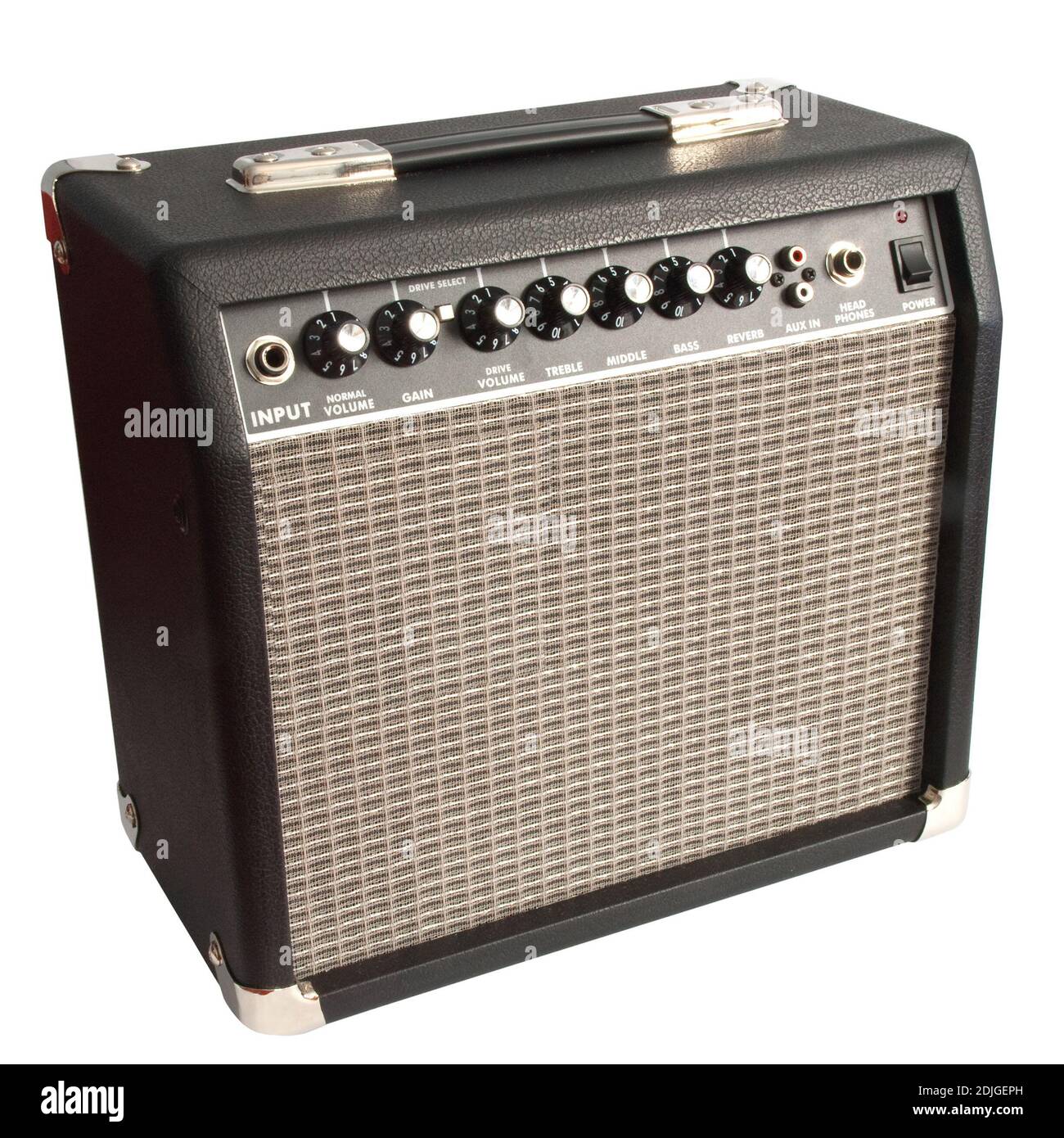 guitar amplifier isolated on white background Stock Photo - Alamy