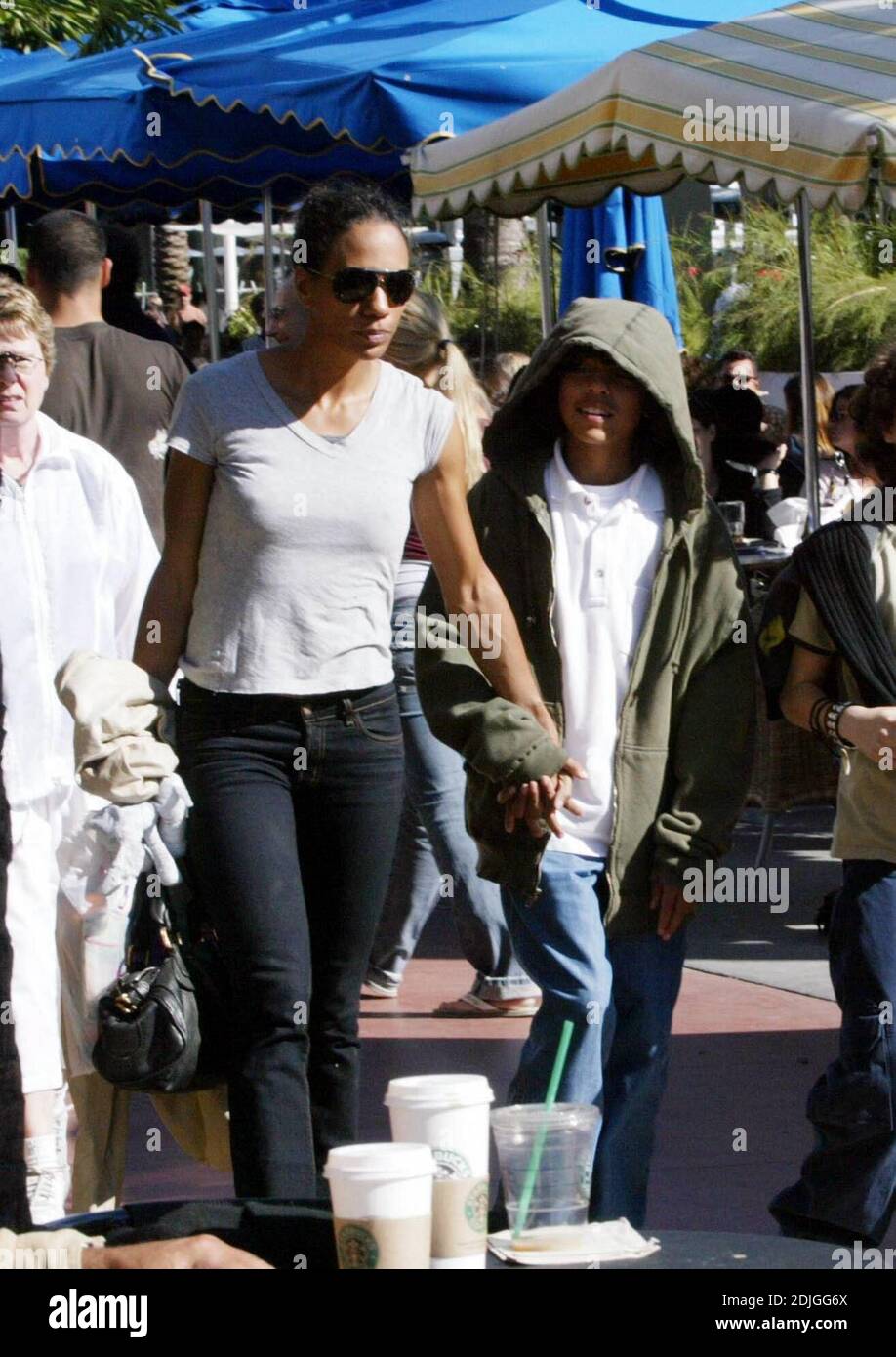 Barbara Becker with sons Noah, Elais and friends spend an afternoon on ...