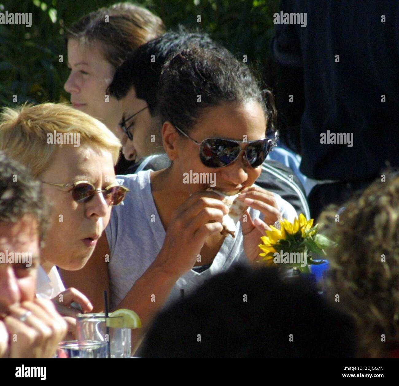 Barbara Becker with sons Noah, Elais and friends spend an afternoon on ...