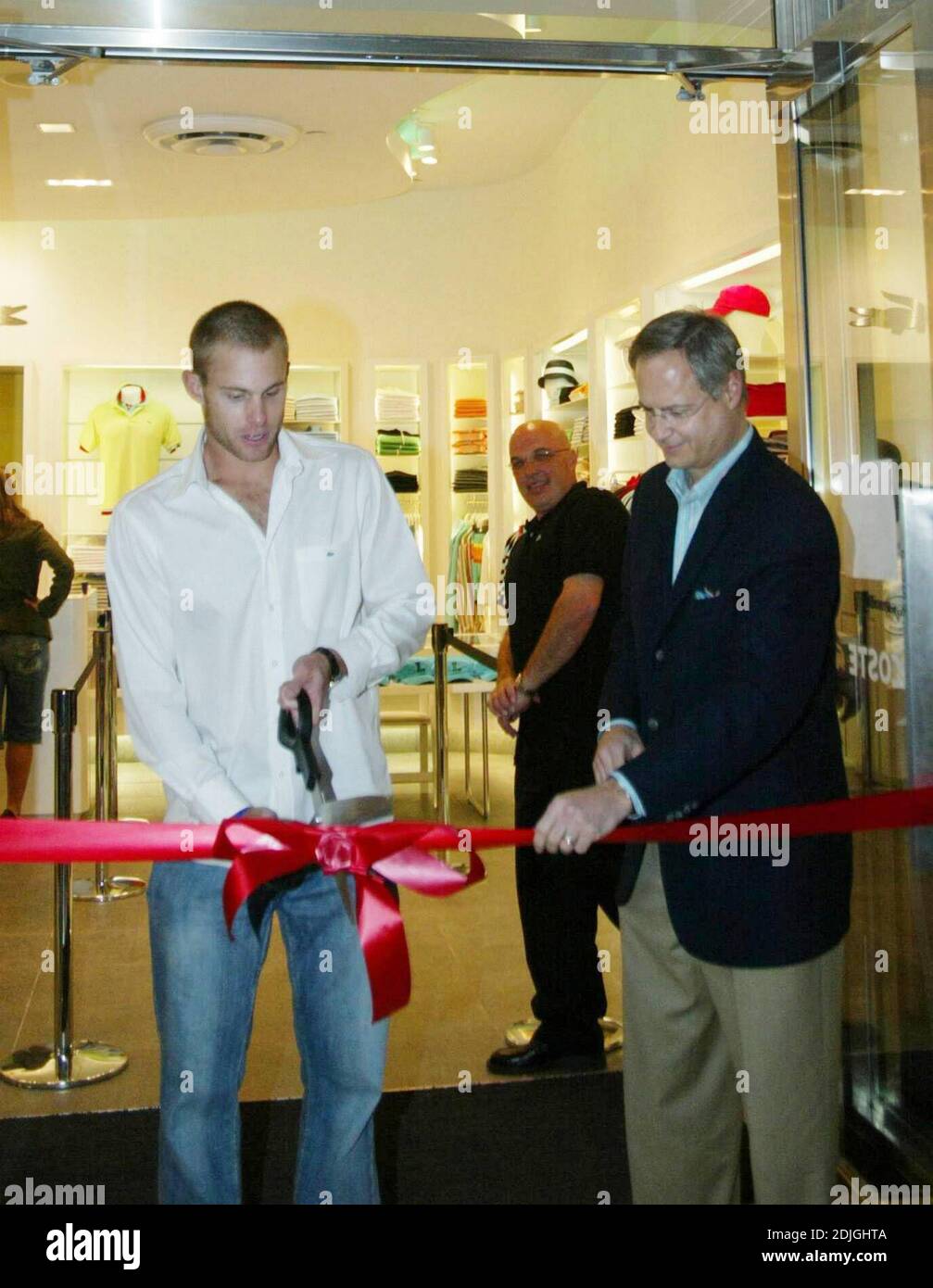 Mavrixptotocom Andy Roddick Introduces His New Line Of Lacoste Tennis Apparel At Lacoste Grand