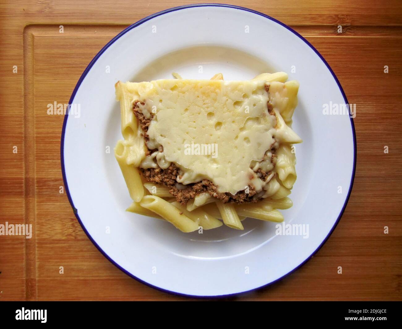 Greek Cuisine. Freshly Cooked Pasticcio with Minced Meat and Cheese ...
