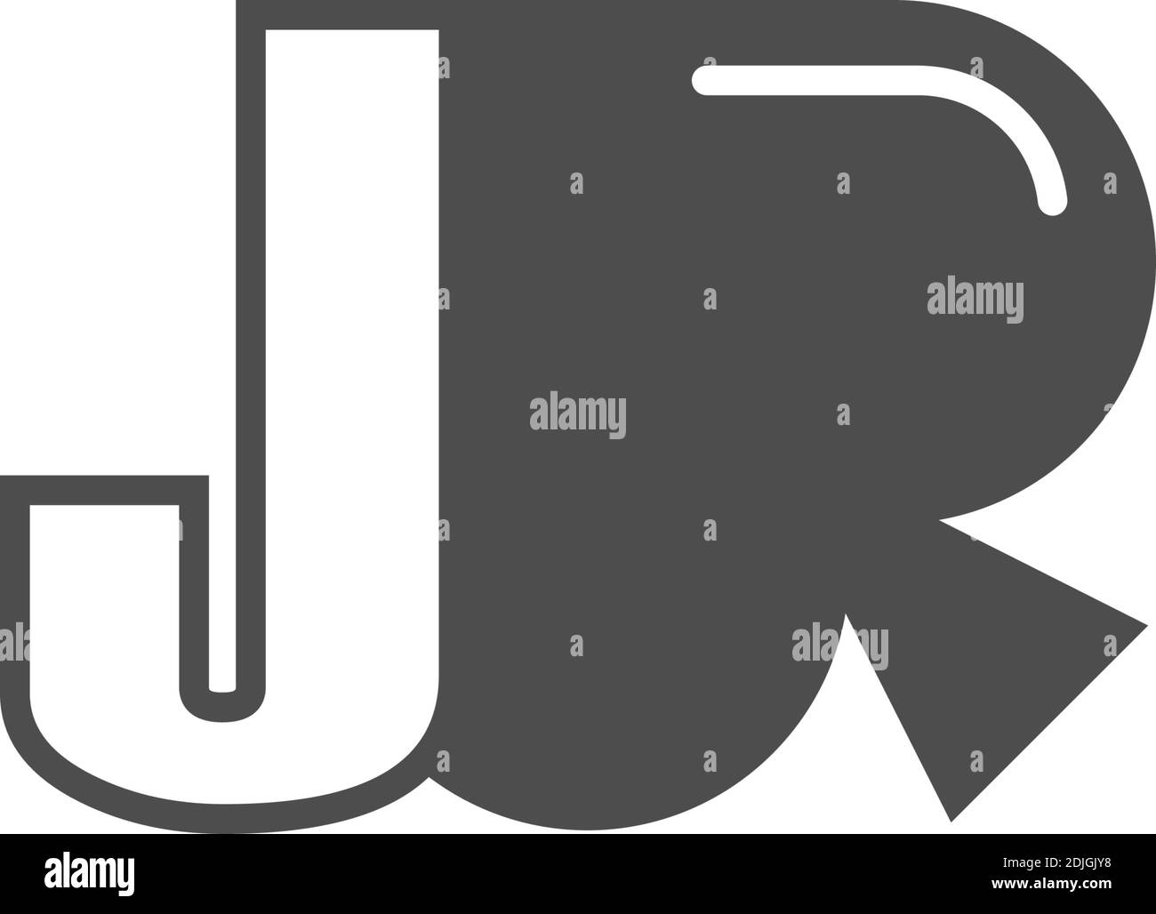 Letter J logo combined with spade icon design vector Stock Vector Image ...