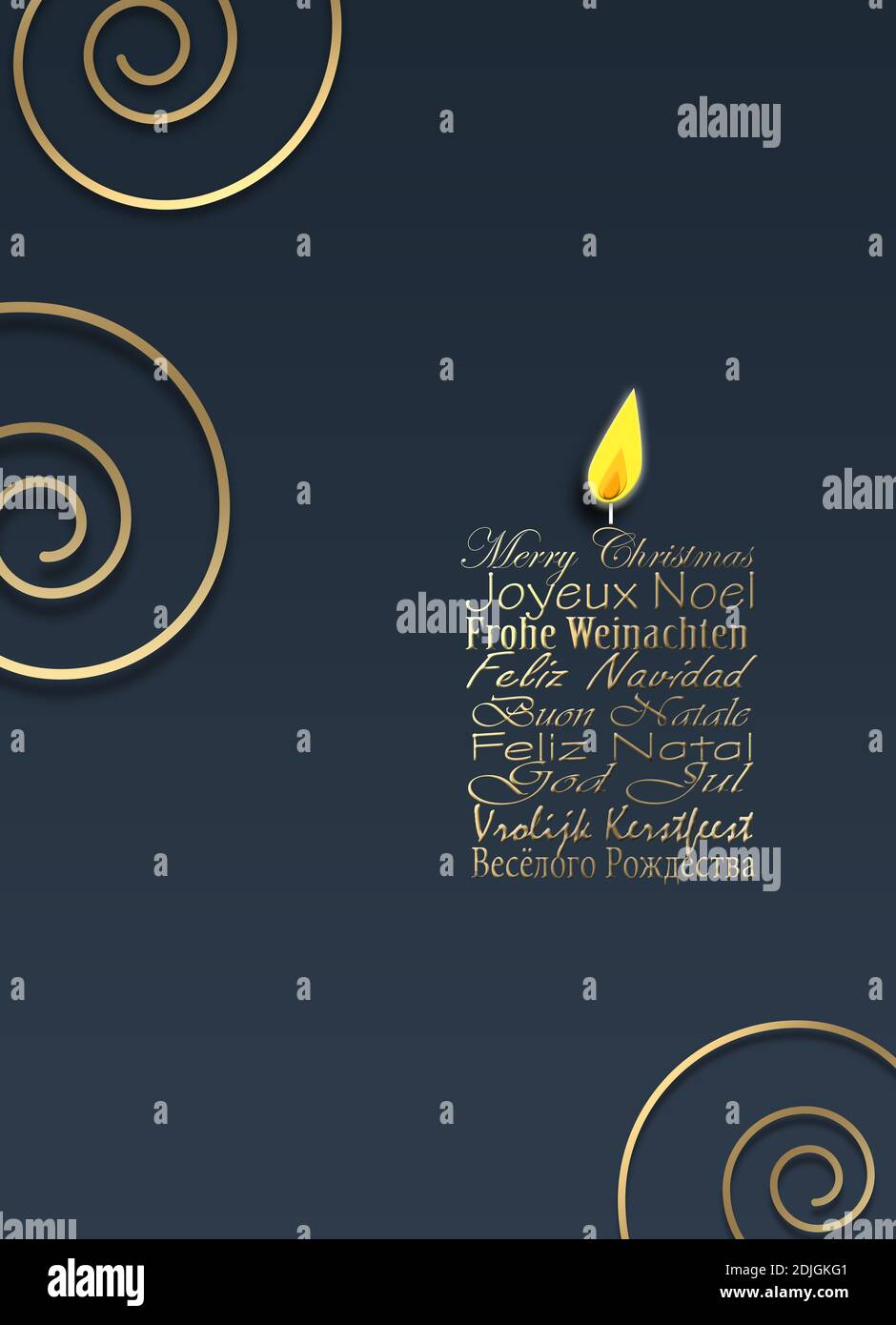 Christmas greetings in different languages hi-res stock photography and ...