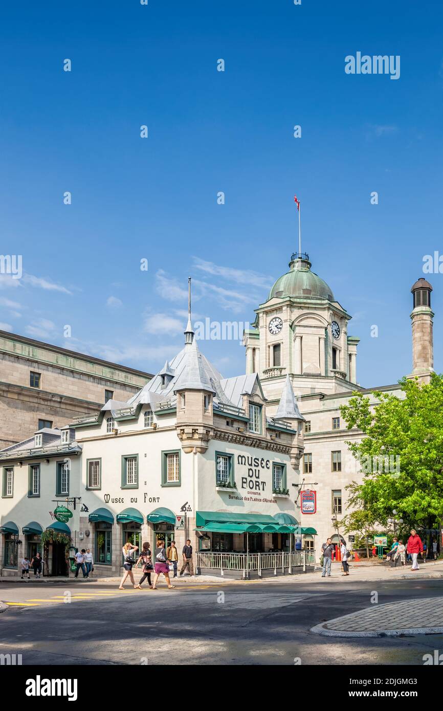Musee du Fort (Fort Museum) in old town Quebec City, Quebec, Canada ...