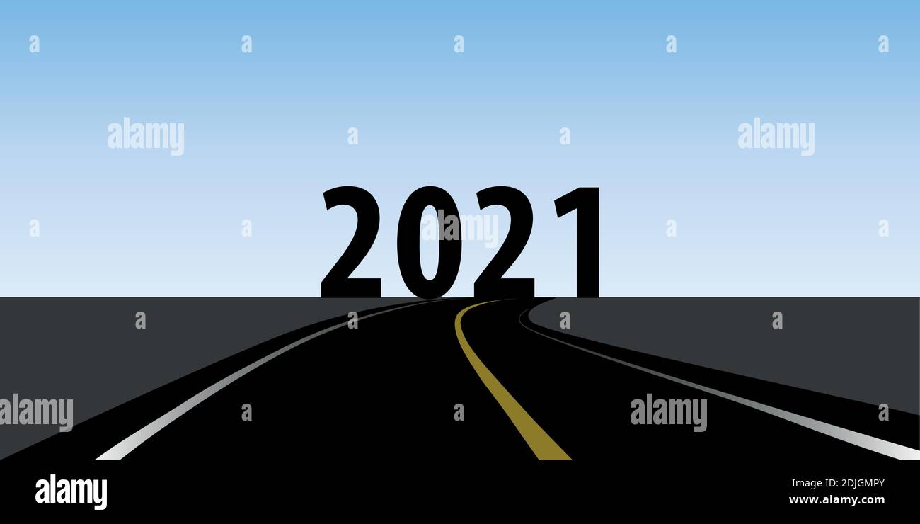 2021 road Stock Vector Images - Alamy