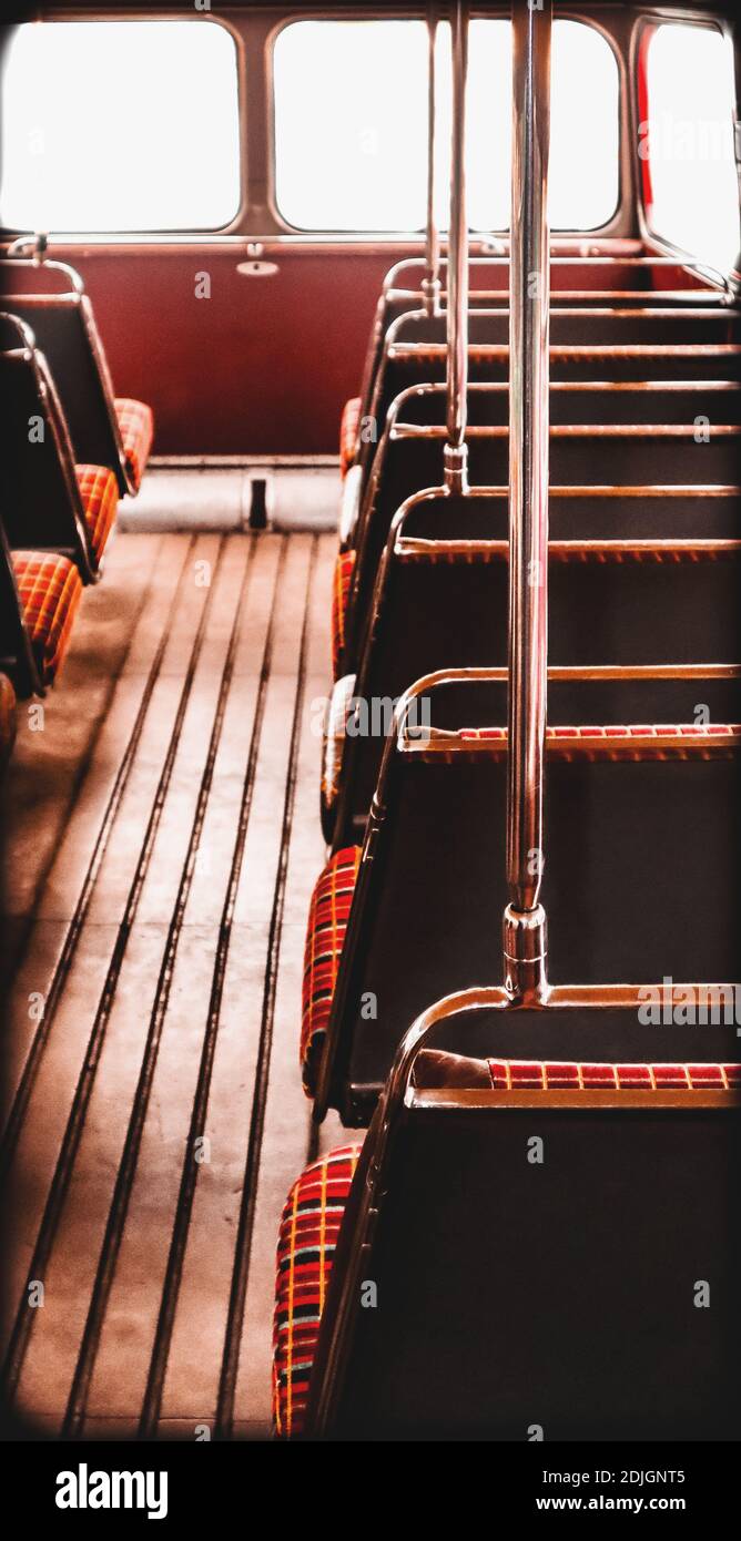 Double decker bus window interior hi-res stock photography and images ...