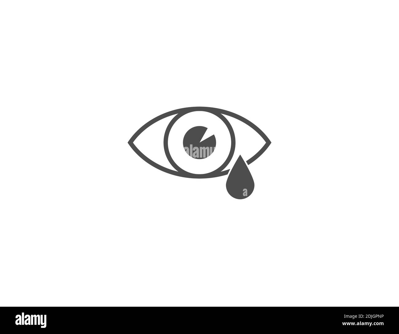 Vector illustration. Tear cry eye icon Stock Vector Image & Art - Alamy