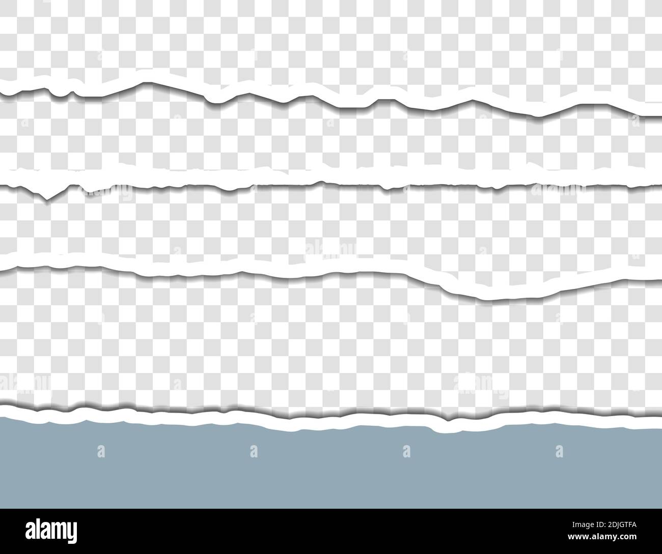 Vector illustration. Ripped paper. Torn ripped pieces Stock Vector ...