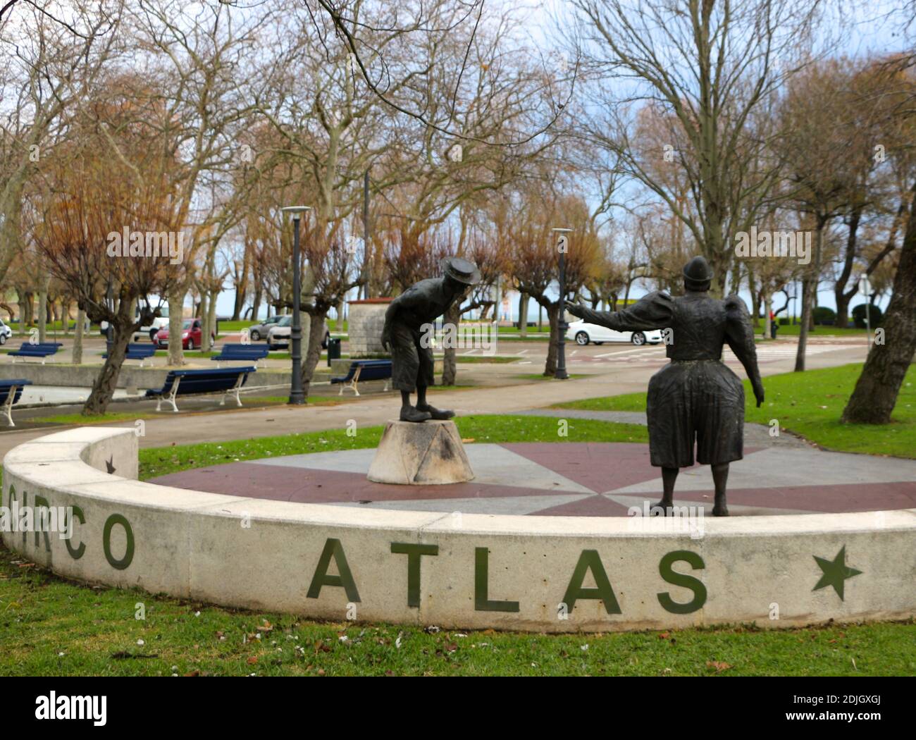 Famous 1950's clowns the Tonetti brothers bronze sculpture by sculptor ...