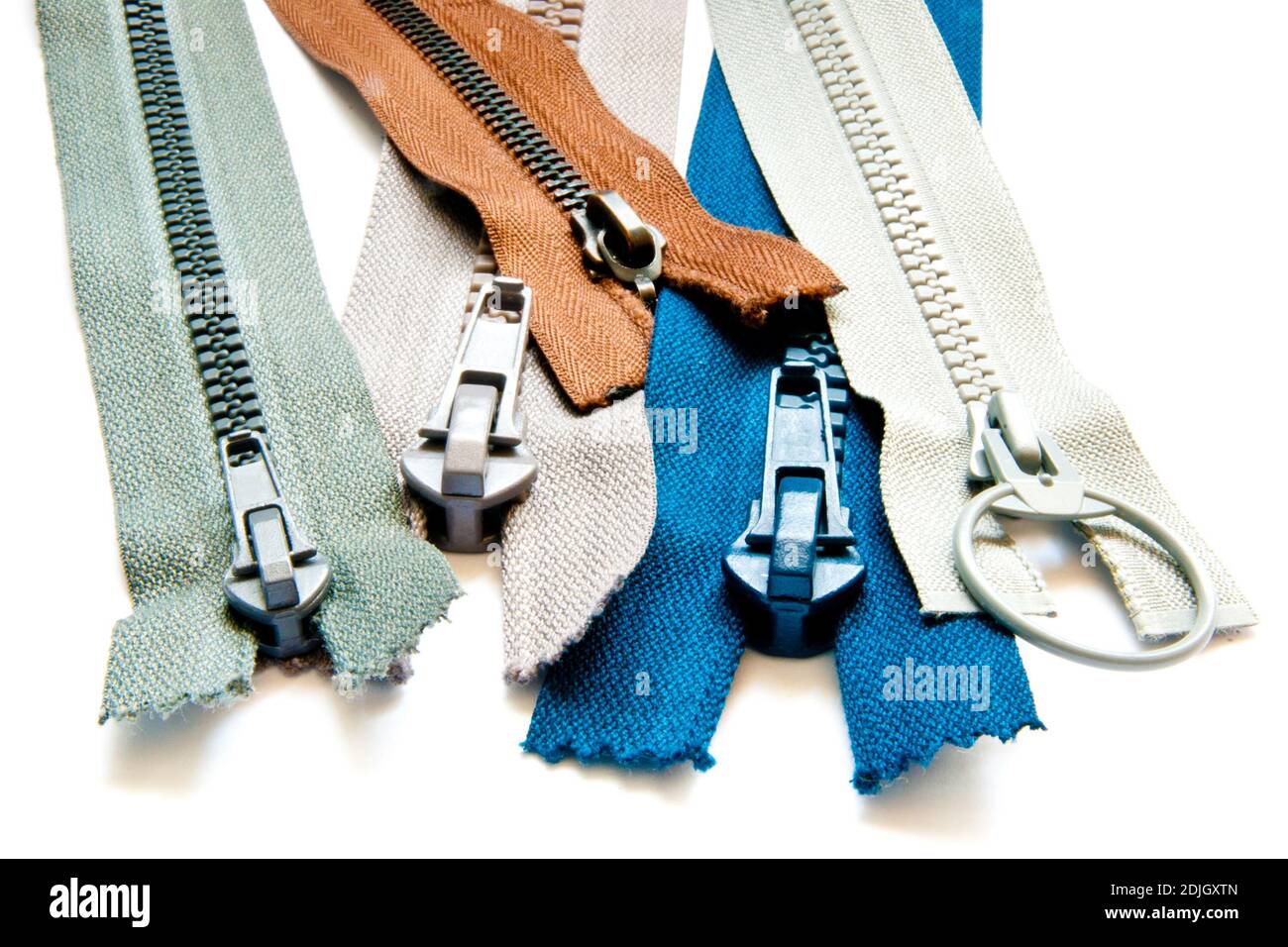 zipper isolated on a white background Stock Photo - Alamy