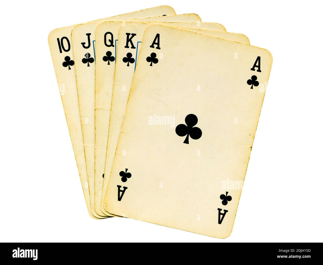 playing cards isolated on white Stock Photo - Alamy