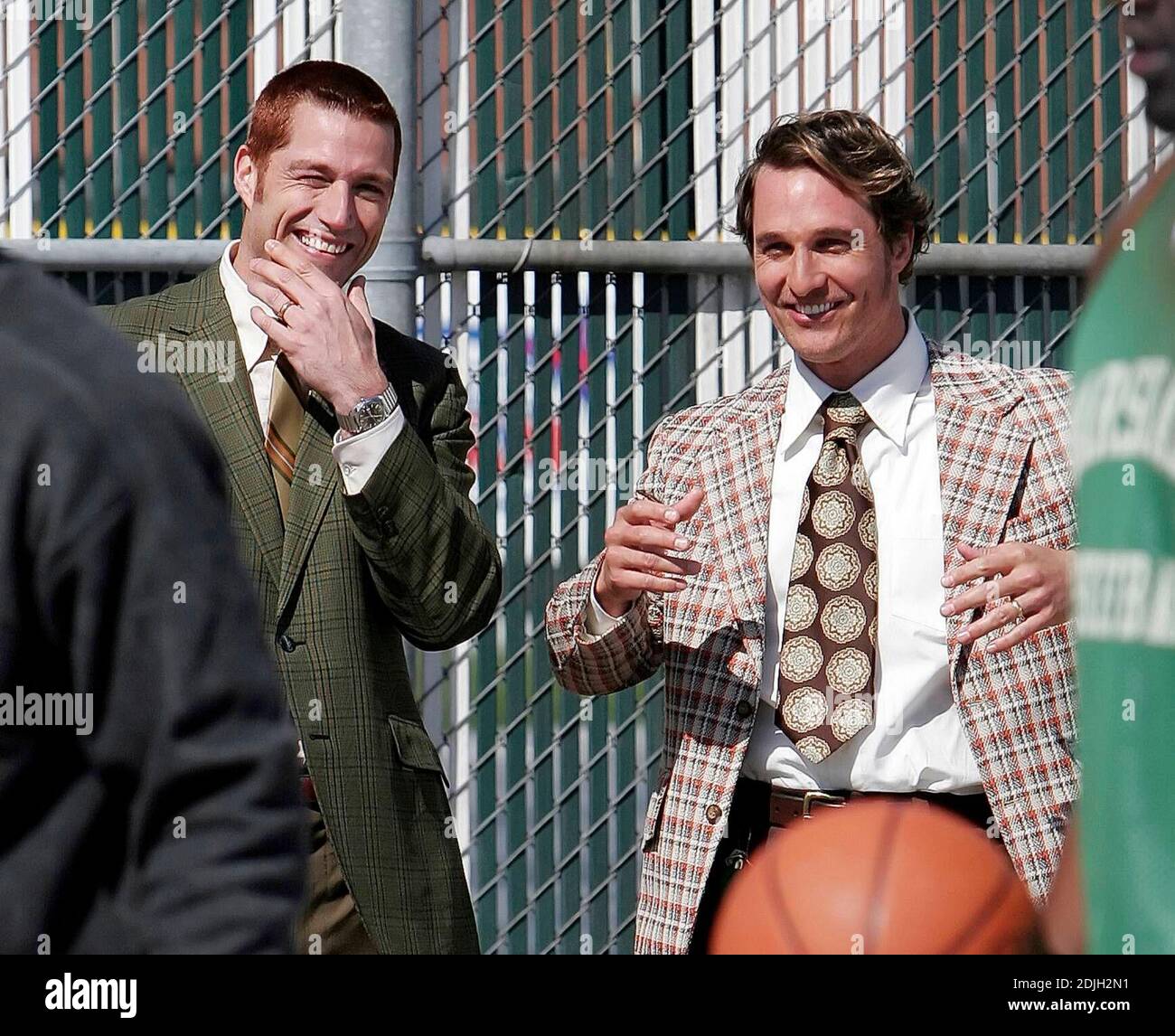 Exclusive!! Actors Matthew Fox, left, and Matthew McConaughey laugh ...