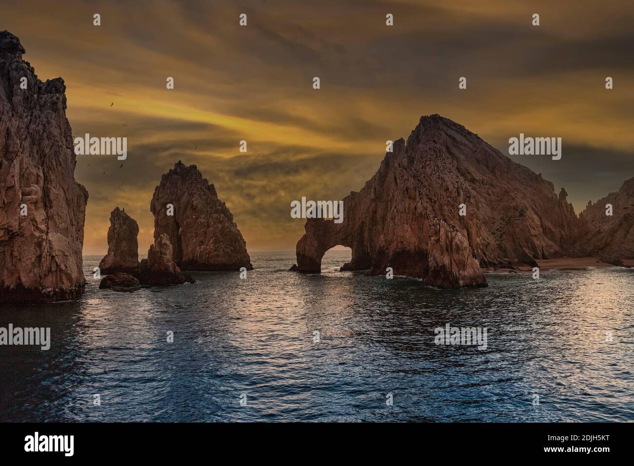 Famous Rock Formation called The Arch in the Sea of Cortez, Cabo San ...