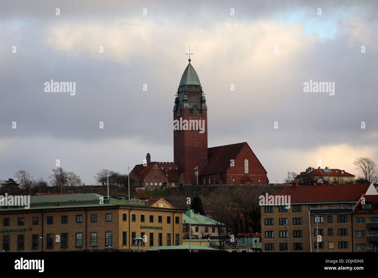 Masthugg Church on the Gothenburg skyline in Sweden Stock Photo - Alamy