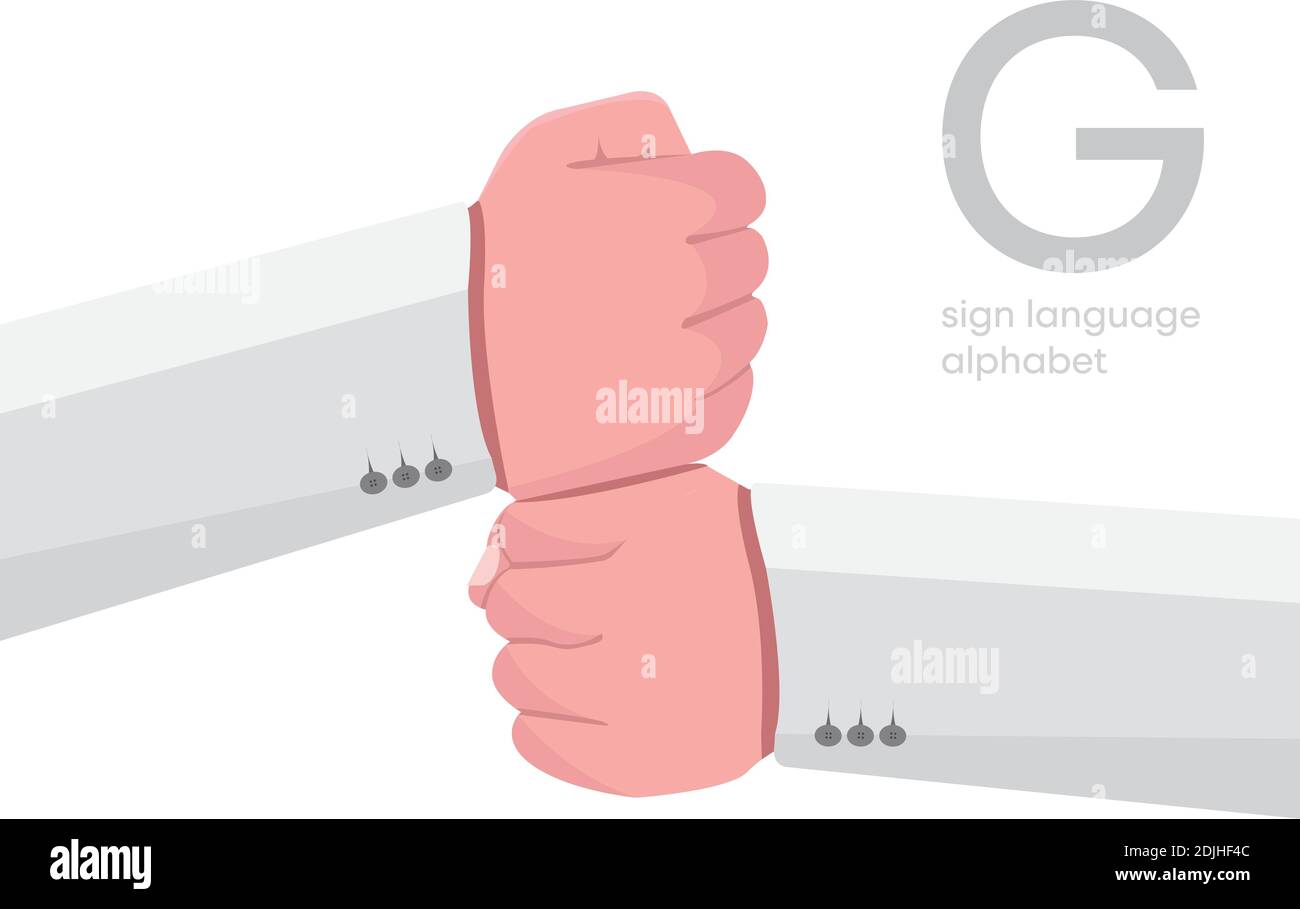 Non verbal communication sign language Stock Vector Images - Alamy