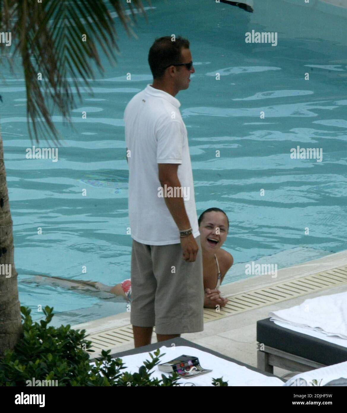 Exclusive!! Christina Ricci spends an afternoon poolside at a Miami ...