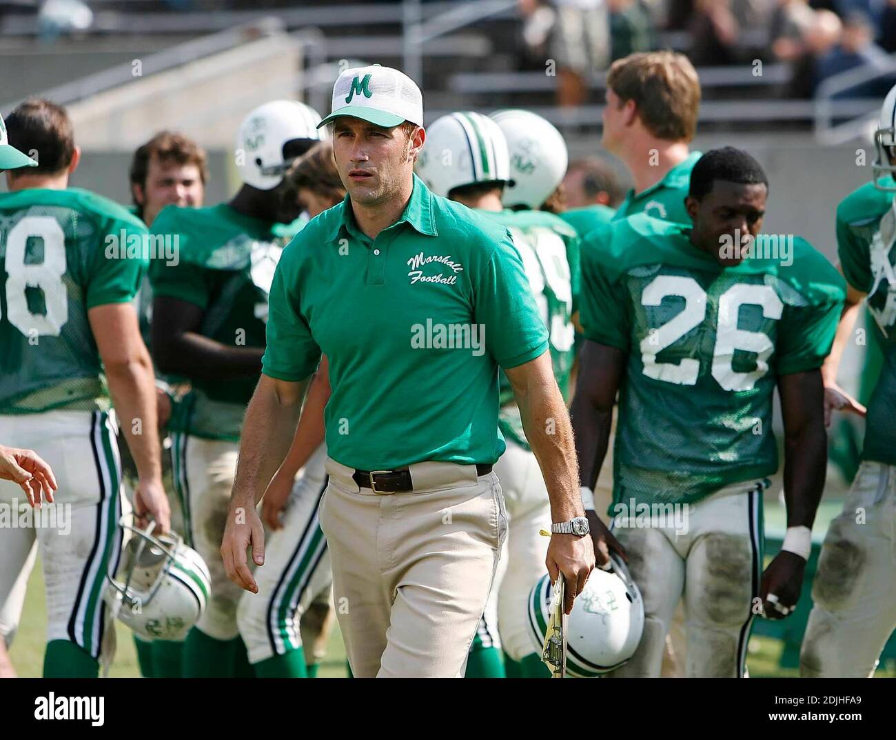 Exclusive!! Matthew McConaughey, center, portraying Marshall football ...