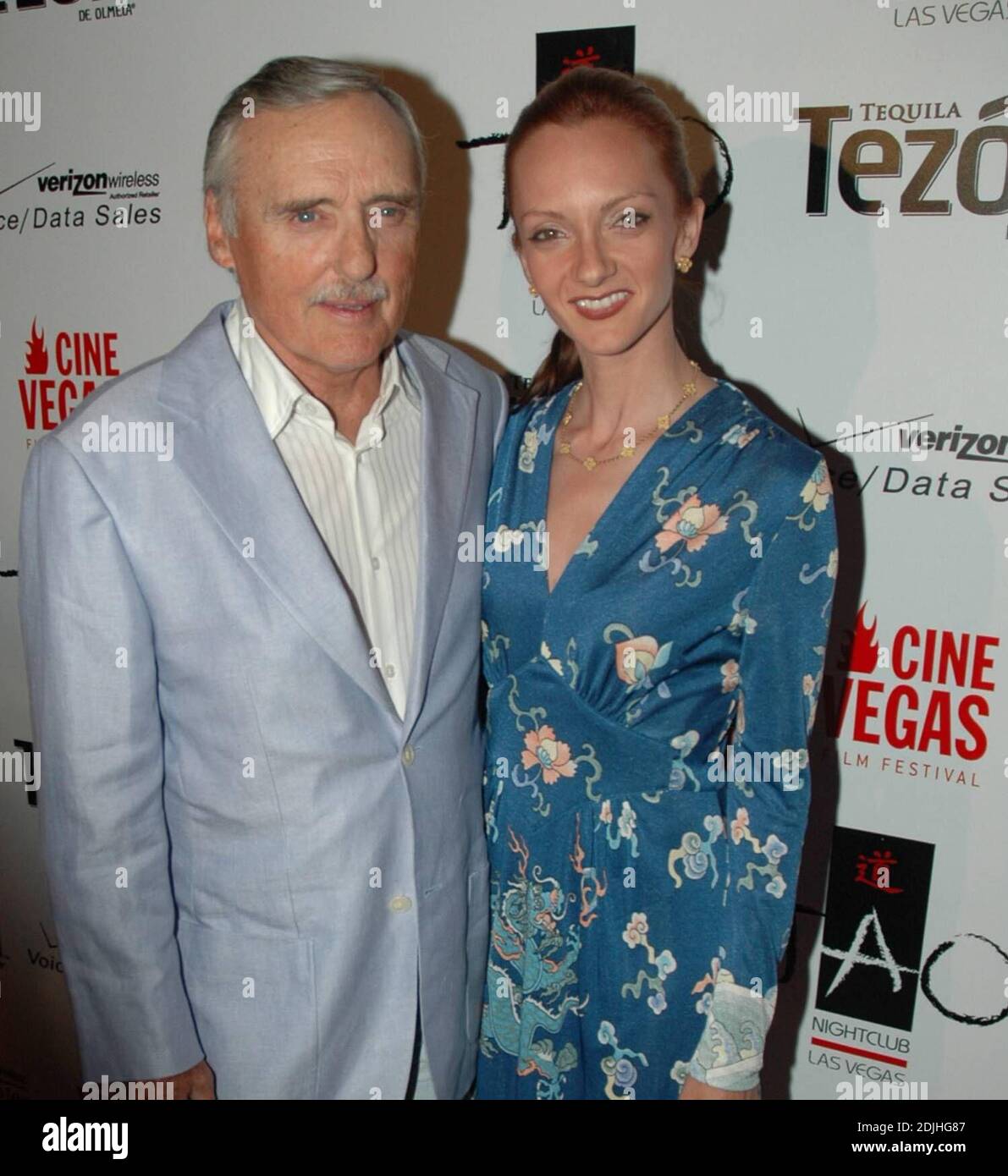 Dennis Hopper and Victoria Duffy at Cinevegas at TAO at the Venetian ...