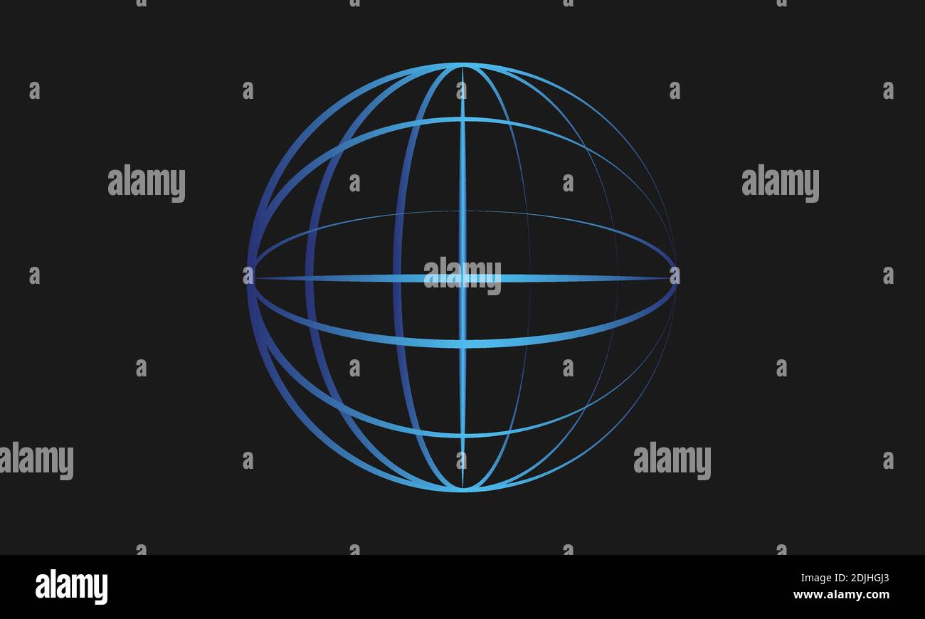 Around world outline world map hi-res stock photography and images - Alamy