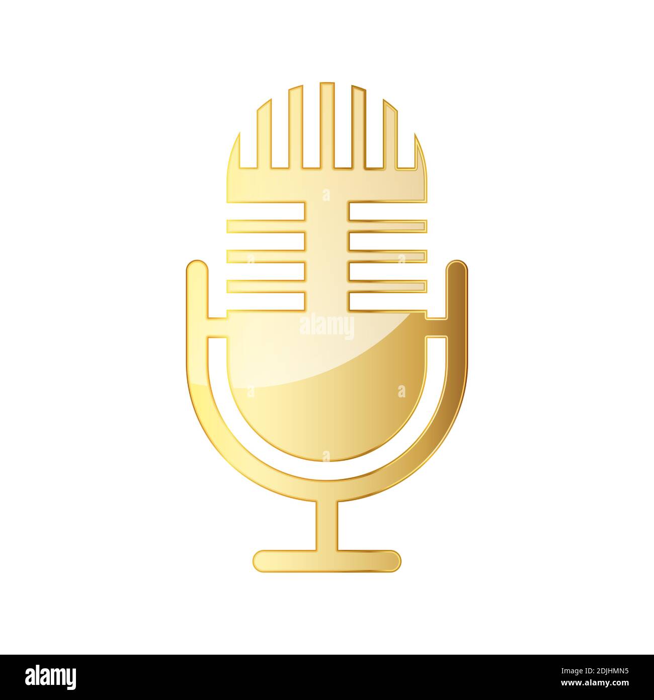 Gold Mic Png