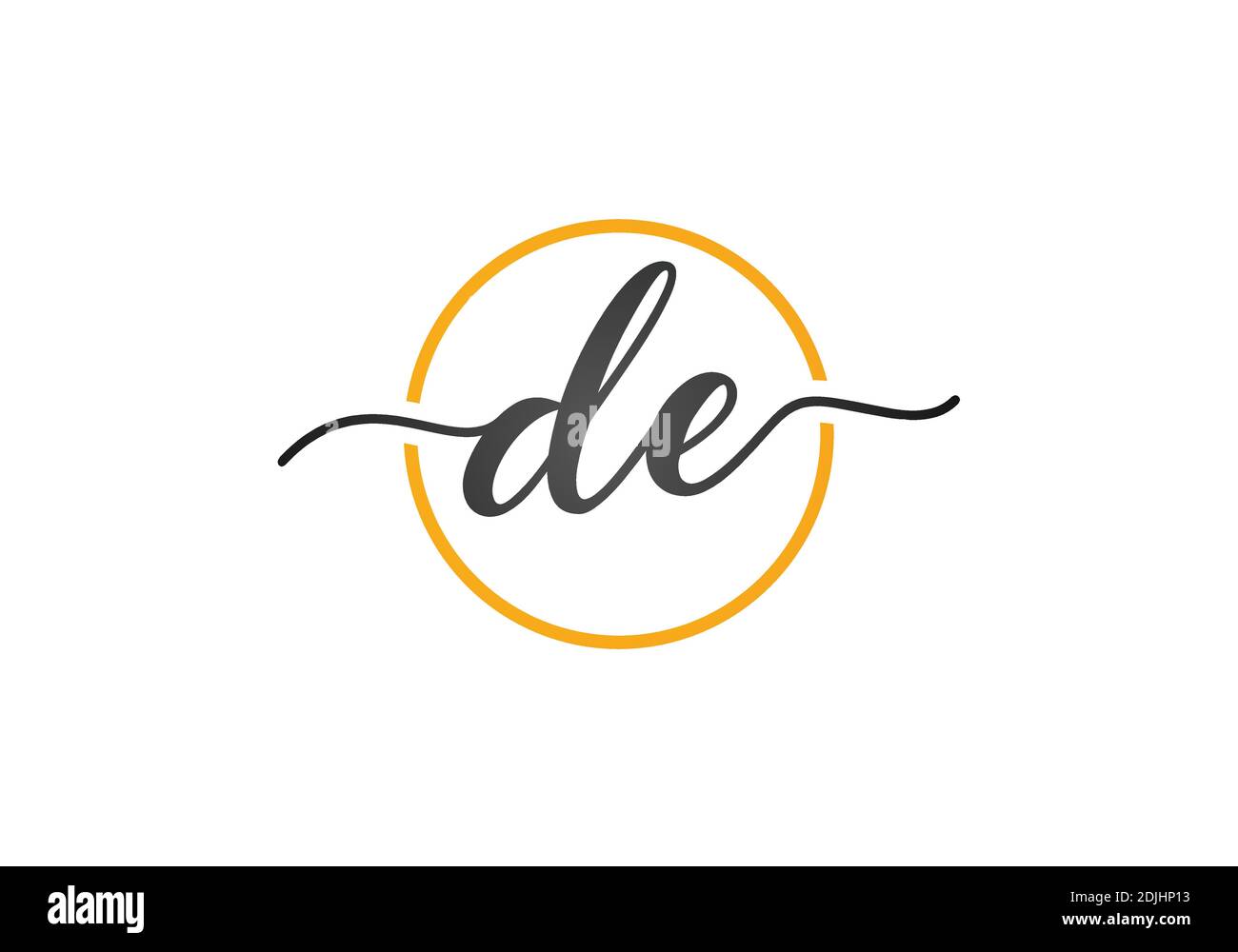 D E letter sign symbol. Initial Letter D E Logo Design Vector Template ...