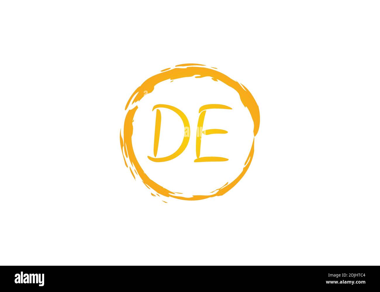 D E letter sign symbol. Initial Letter D E Logo Design Vector Template ...