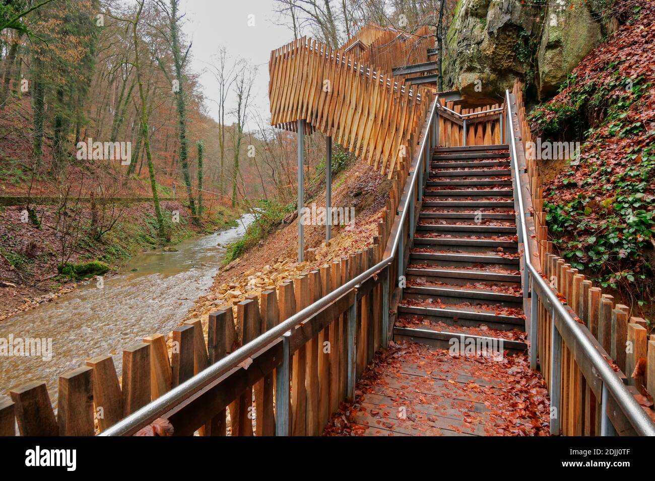 Hiking trail in Mullerthal, Luxembourg Switzerland, Grand Duchy of ...