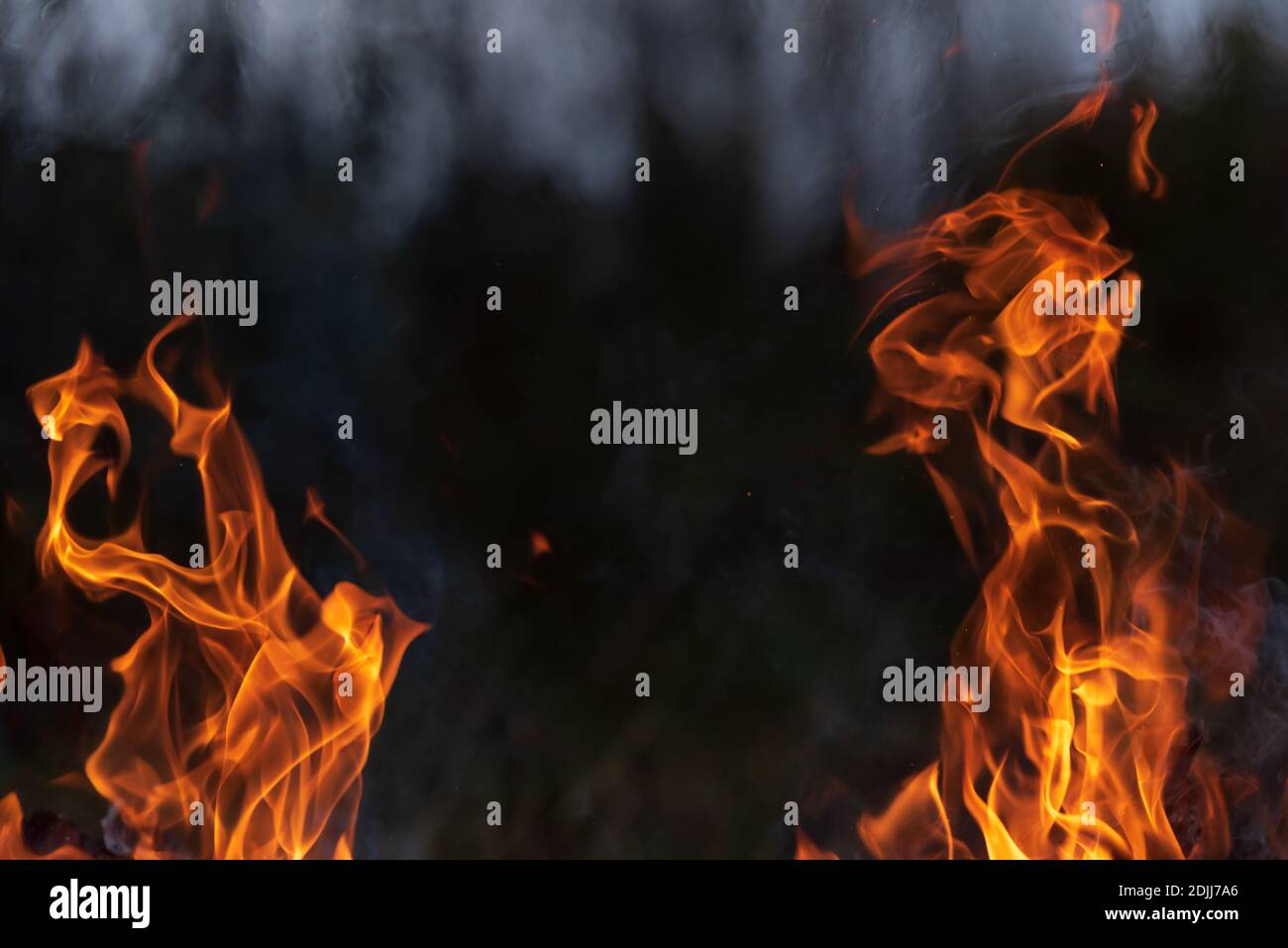 Fire flames, burning pile of cardboard and waste paper Stock Photo - Alamy