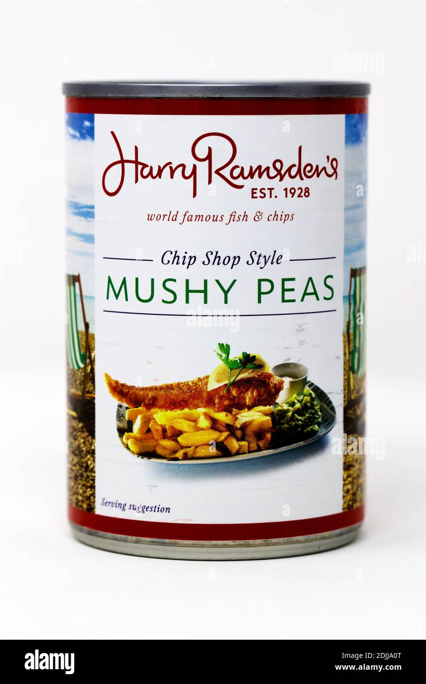 Harry Ramsden's Mushy Peas Stock Photo - Alamy