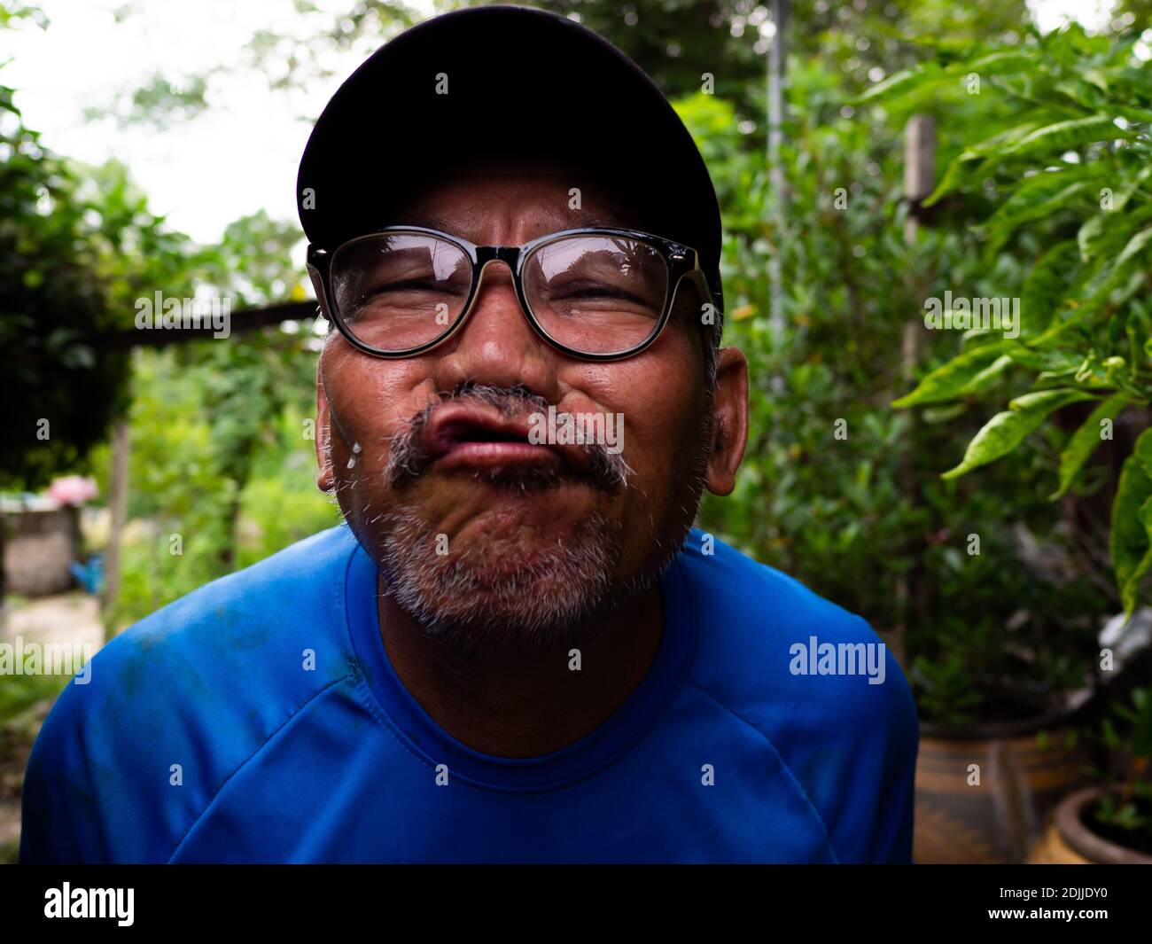 Man puckering lips hi-res stock photography and images - Alamy