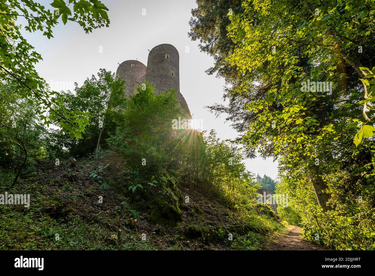 Frauenburg Castle near Baumholder, widow's seat of Countess Loretta von ...